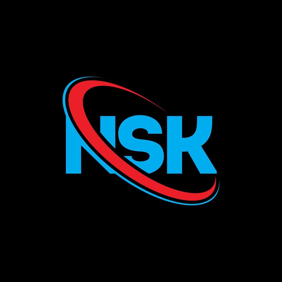 logotipo de nsk. letra nsk. diseño del logotipo de la letra nsk. Logotipo de iniciales nsk ...