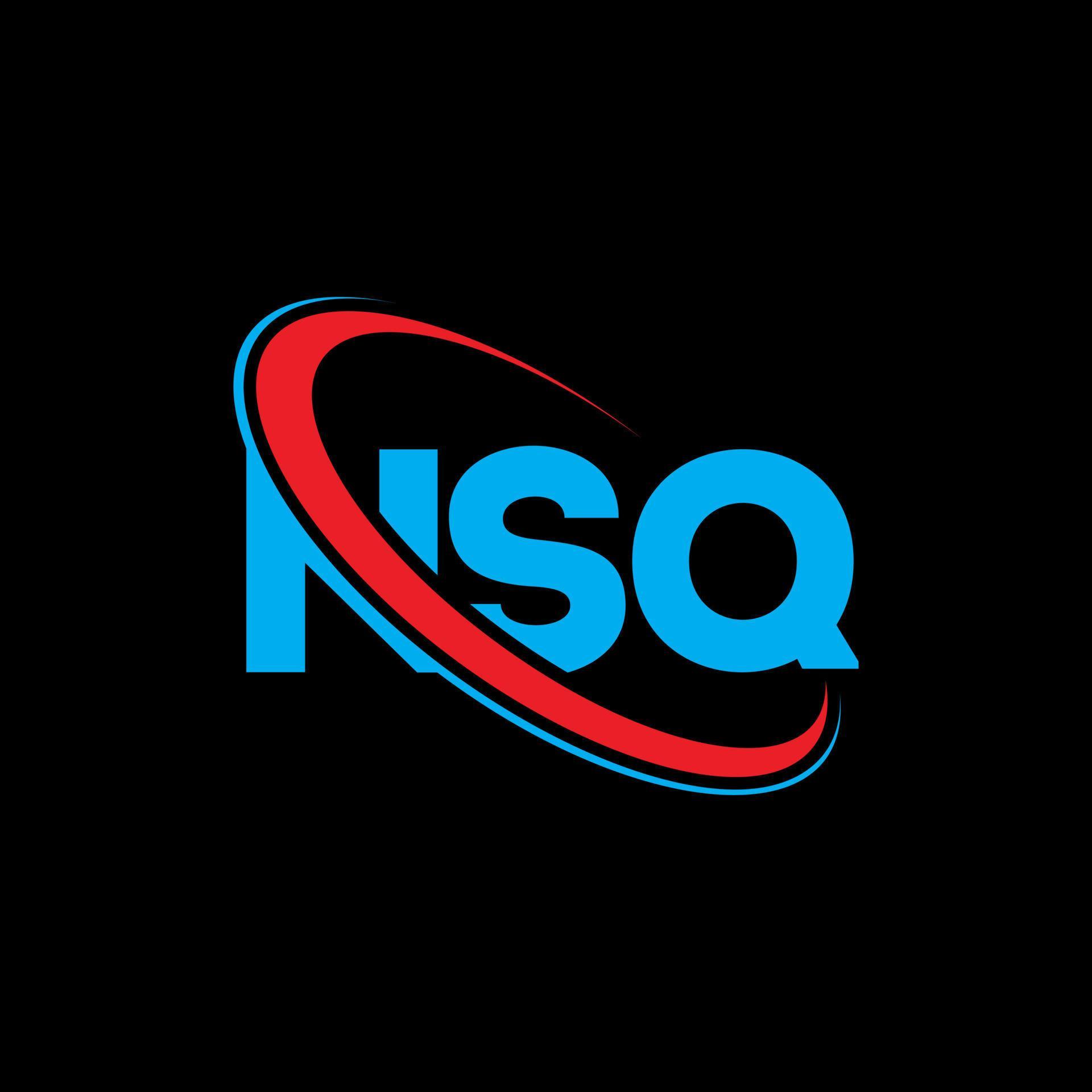 NSQ logo. NSQ letter. NSQ letter logo design. Initials NSQ logo linked with circle and uppercase ...
