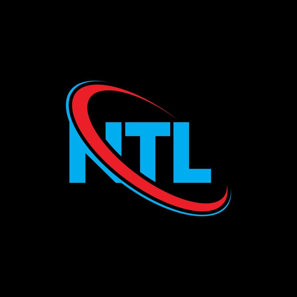 logotipo de NTL. letra ntl. diseño de logotipo de letra ntl. logotipo de iniciales ntl vinculado ...