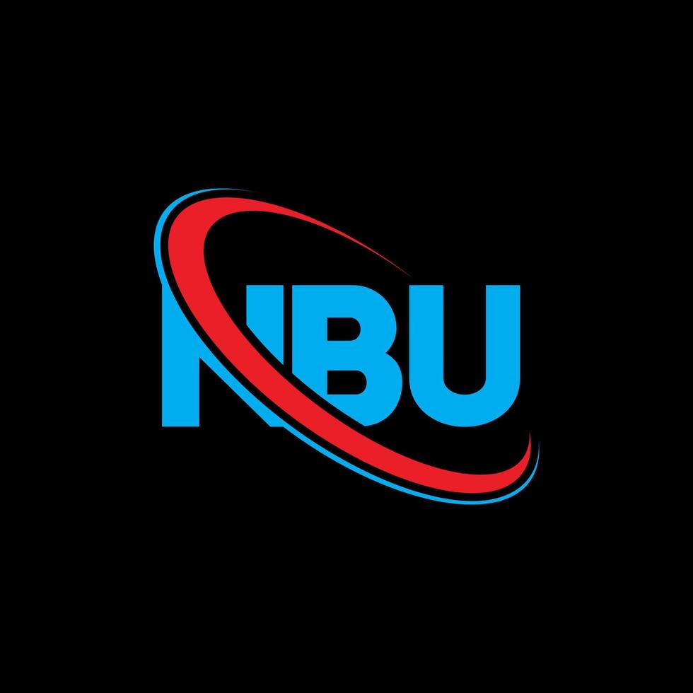 logotipo de NBU. carta nbu. diseño del logotipo de la letra nbu. logotipo de las iniciales nbu ...