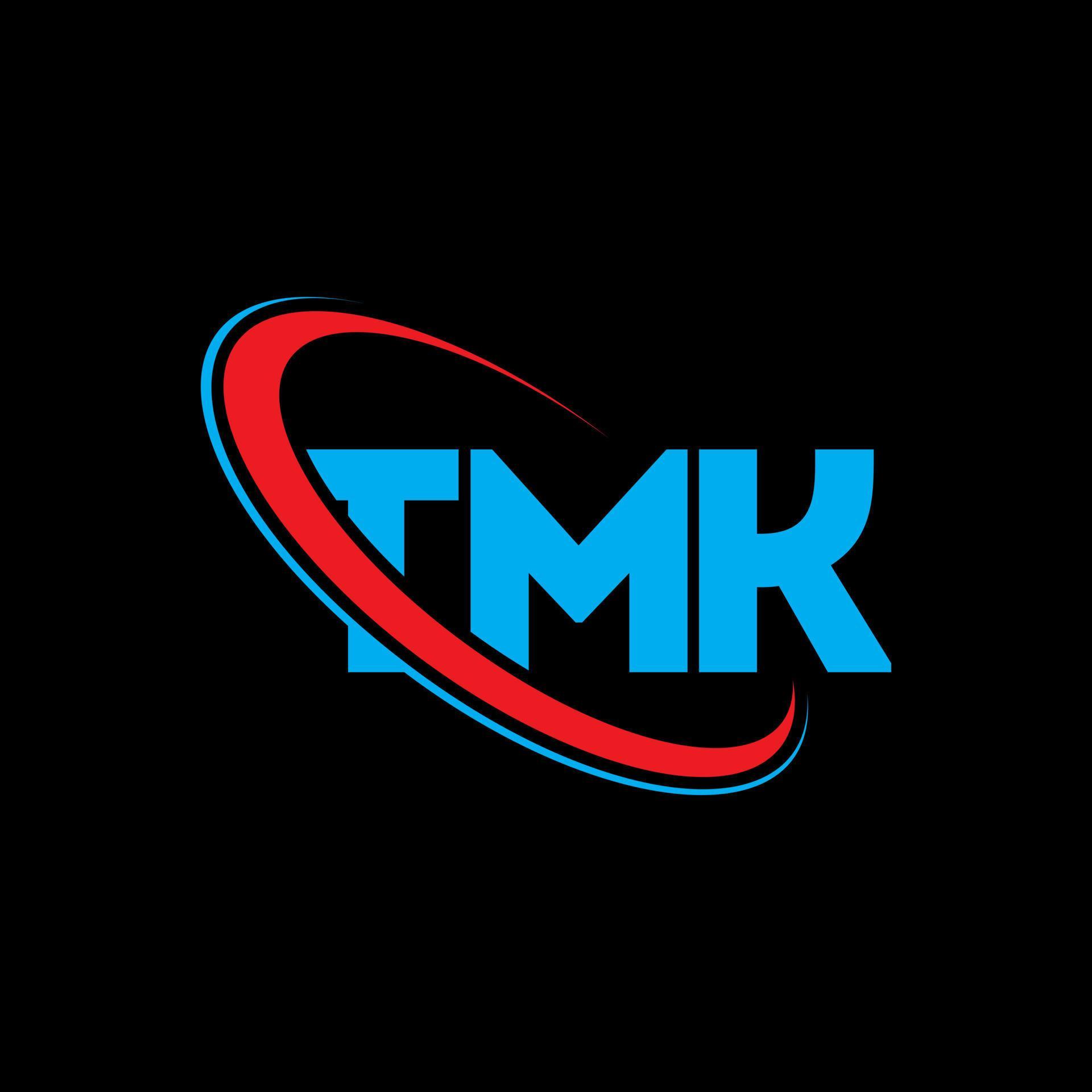 TMK logo. TMK letter. TMK letter logo design. Initials TMK logo linked with circle and uppercase ...