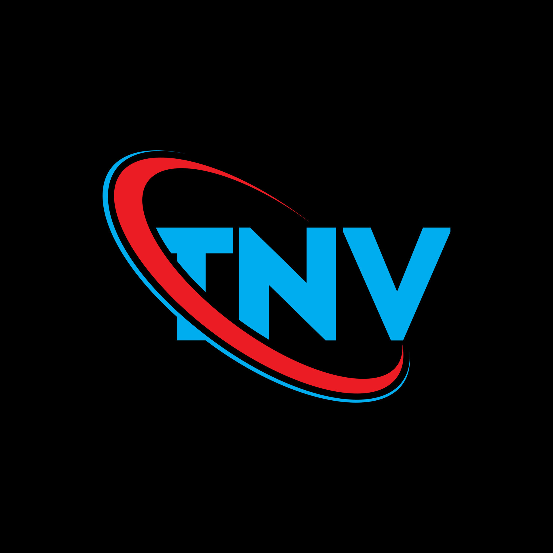 logotipo de tnv. carta tnv. diseño del logotipo de la letra tnv. logotipo de iniciales tnv ...