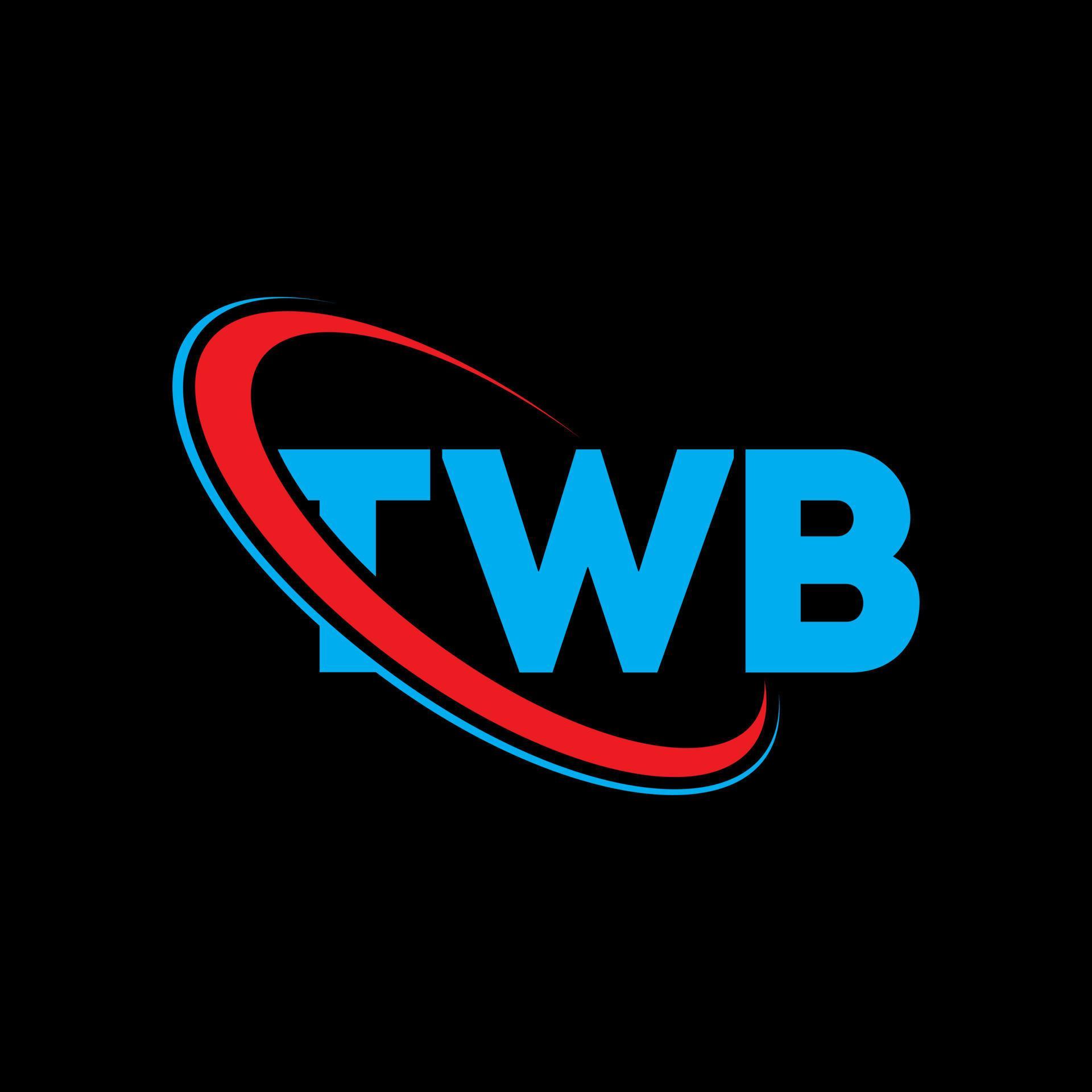logotipo de twb. letra twb. diseño de logotipo de letra twb. logotipo de iniciales twb vinculado ...