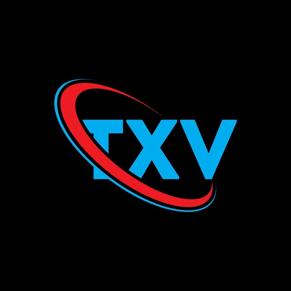 TXV logo. TXV letter. TXV letter logo design. Initials TXV logo linked with circle and uppercase ...