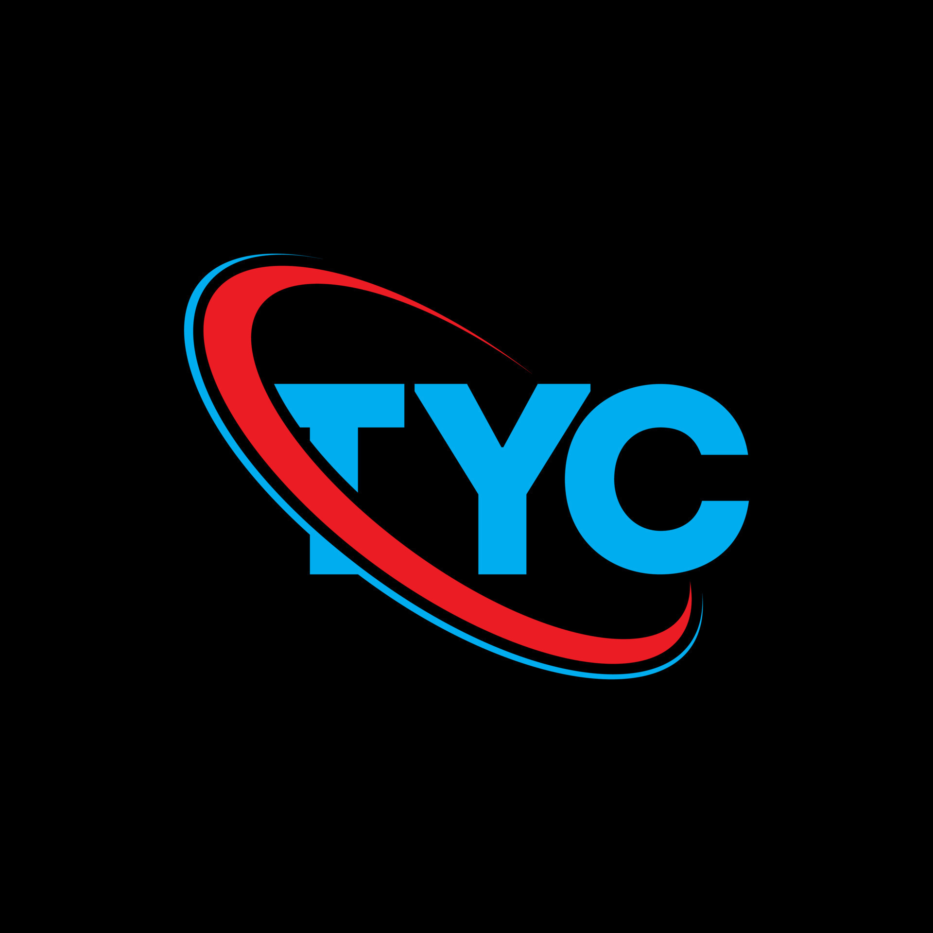 TYC logo. TYC letter. TYC letter logo design. Initials TYC logo linked with circle and uppercase ...