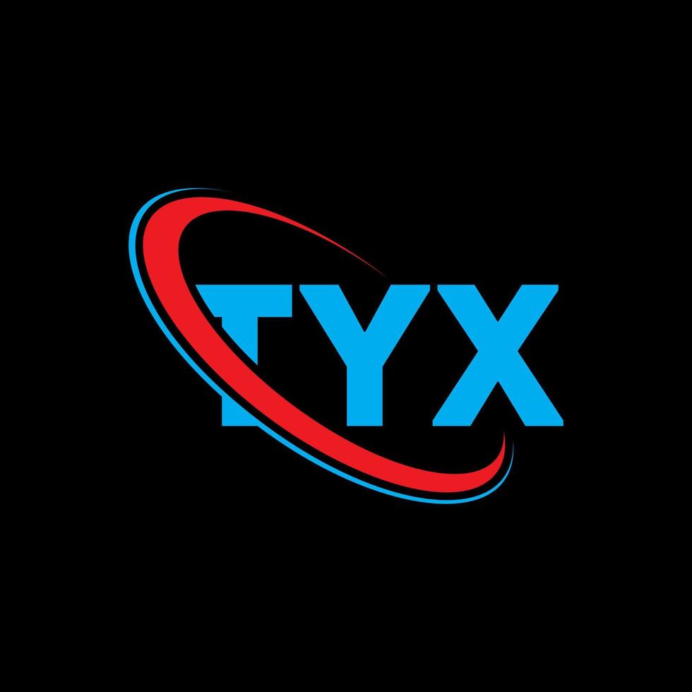 logotipo de Tyx. carta de tyx. diseño del logotipo de la letra tyx. logotipo de iniciales tyx ...