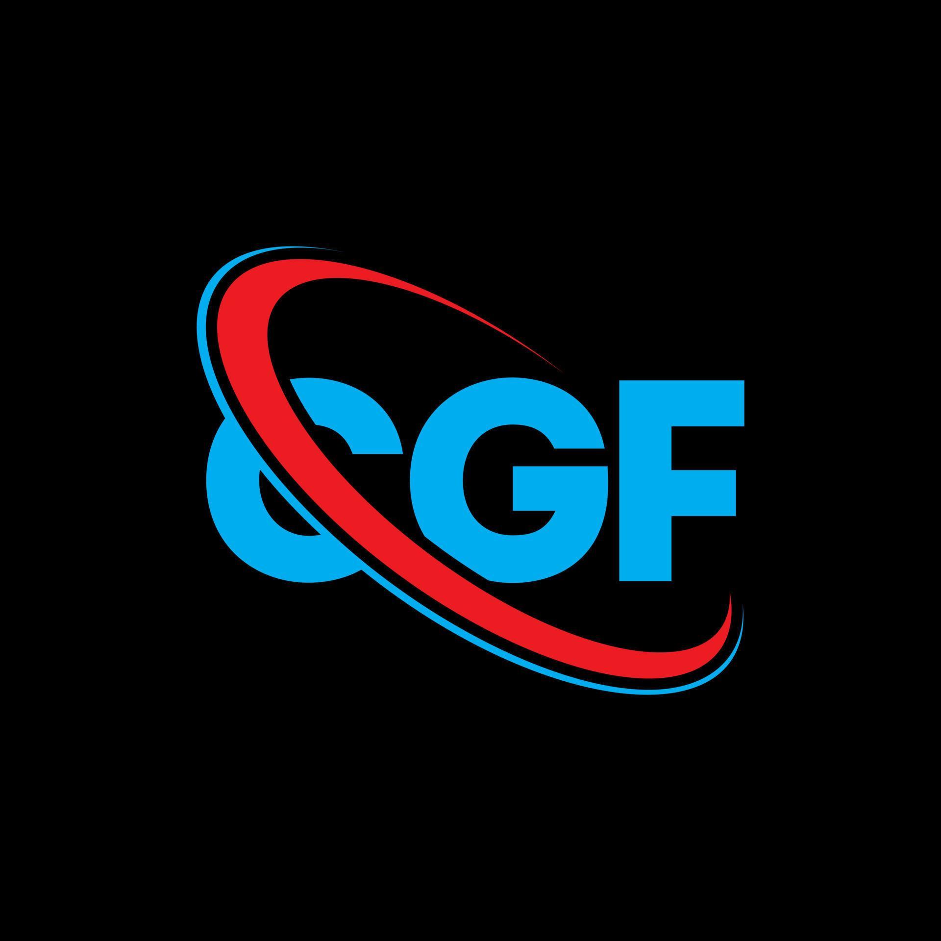 CGF logo. CGF letter. CGF letter logo design. Initials CGF logo linked with circle and uppercase ...
