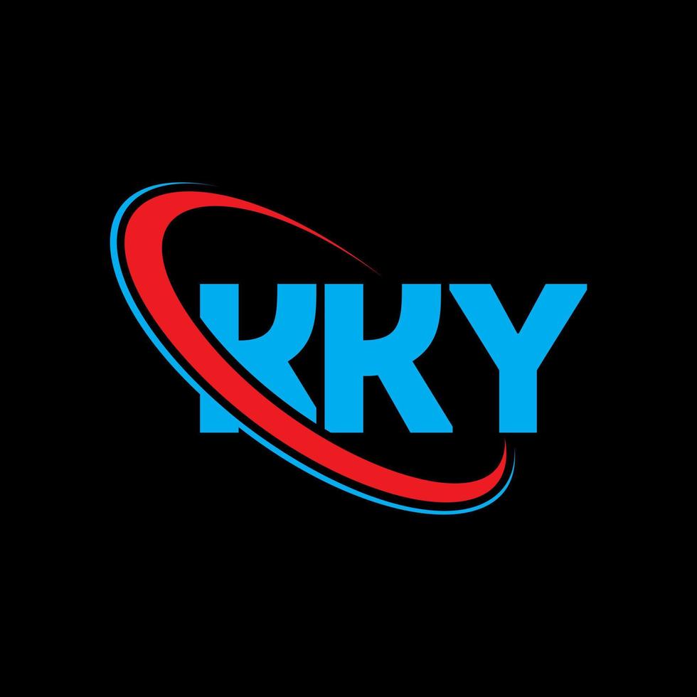 KKY logo. KKY letter. KKY letter logo design. Initials KKY logo linked with circle and uppercase ...