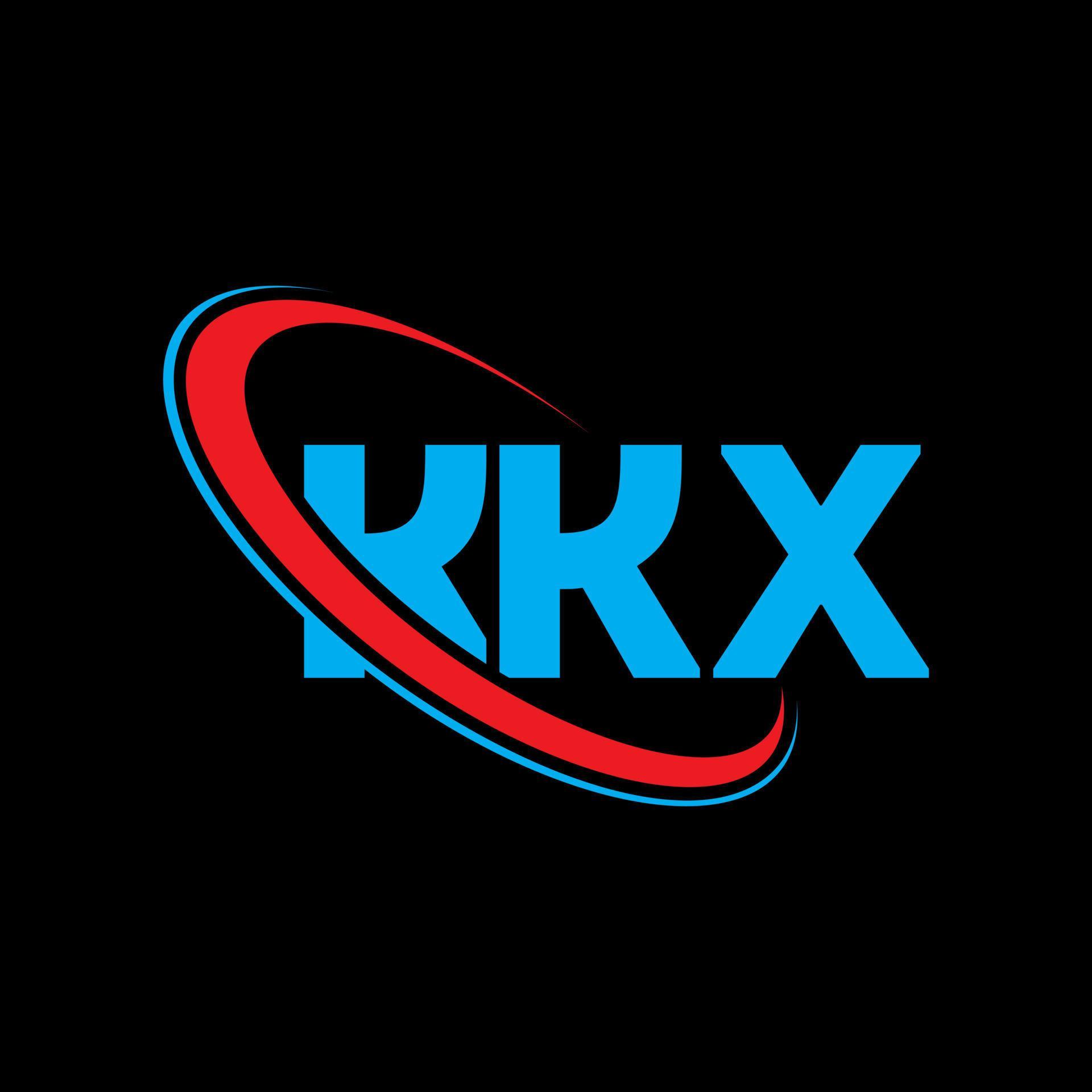 KKX logo. KKX letter. KKX letter logo design. Initials KKX logo linked with circle and uppercase ...