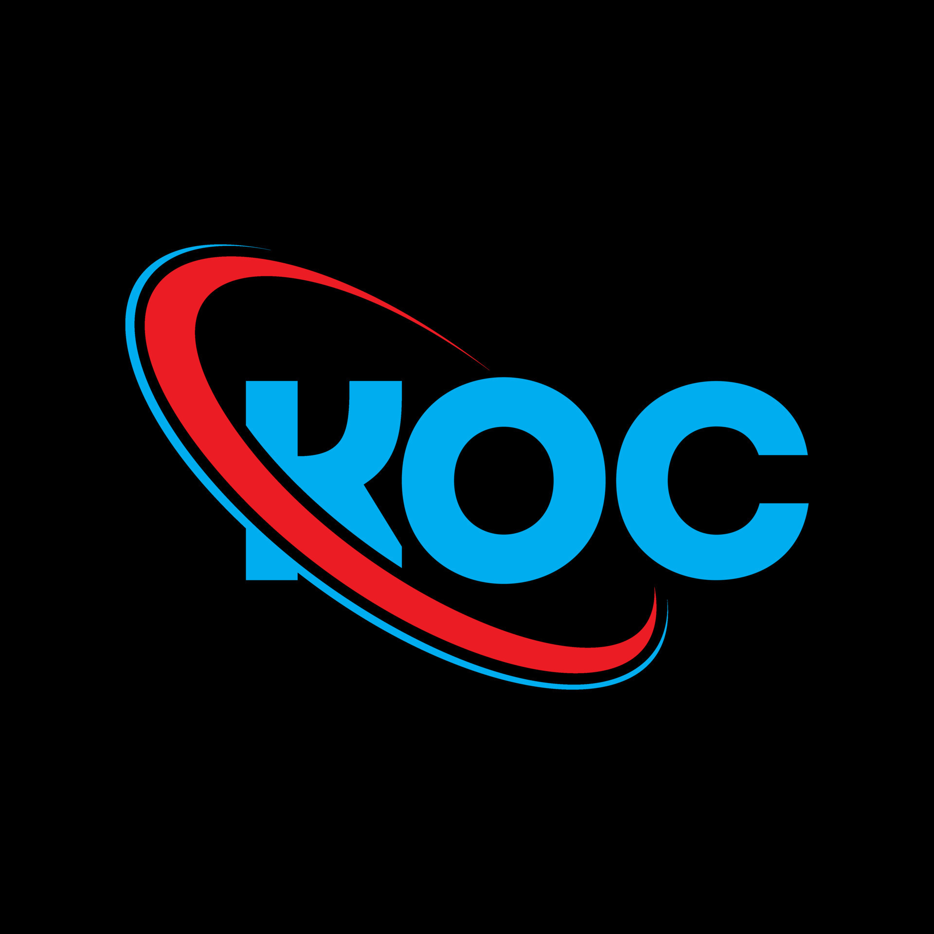 KOC logo. KOC letter. KOC letter logo design. Initials KOC logo linked with circle and uppercase ...