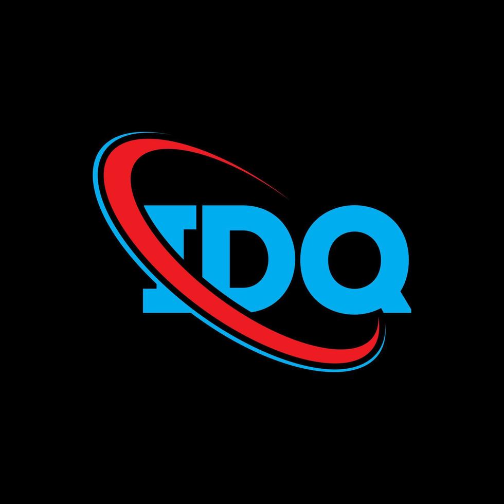 logotipo de idq. letra idq. diseño del logotipo de la letra idq. logotipo de iniciales idq ...