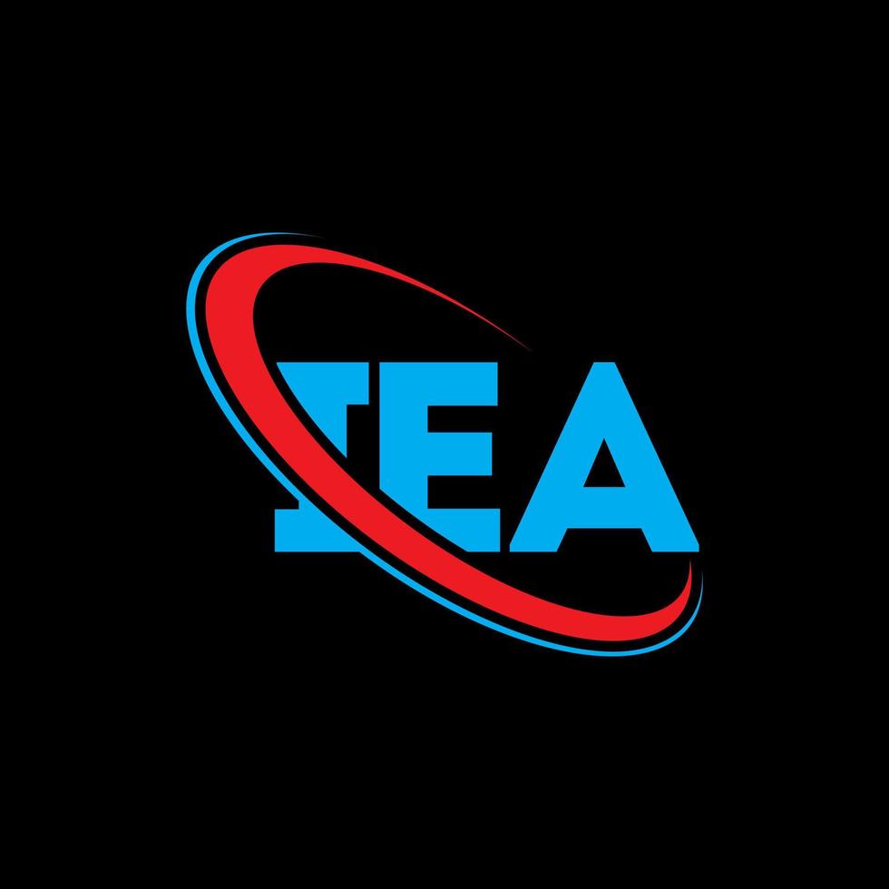 logotipo de iea. es decir, una carta. es decir, diseño de logotipo de letra. logotipo de las ...