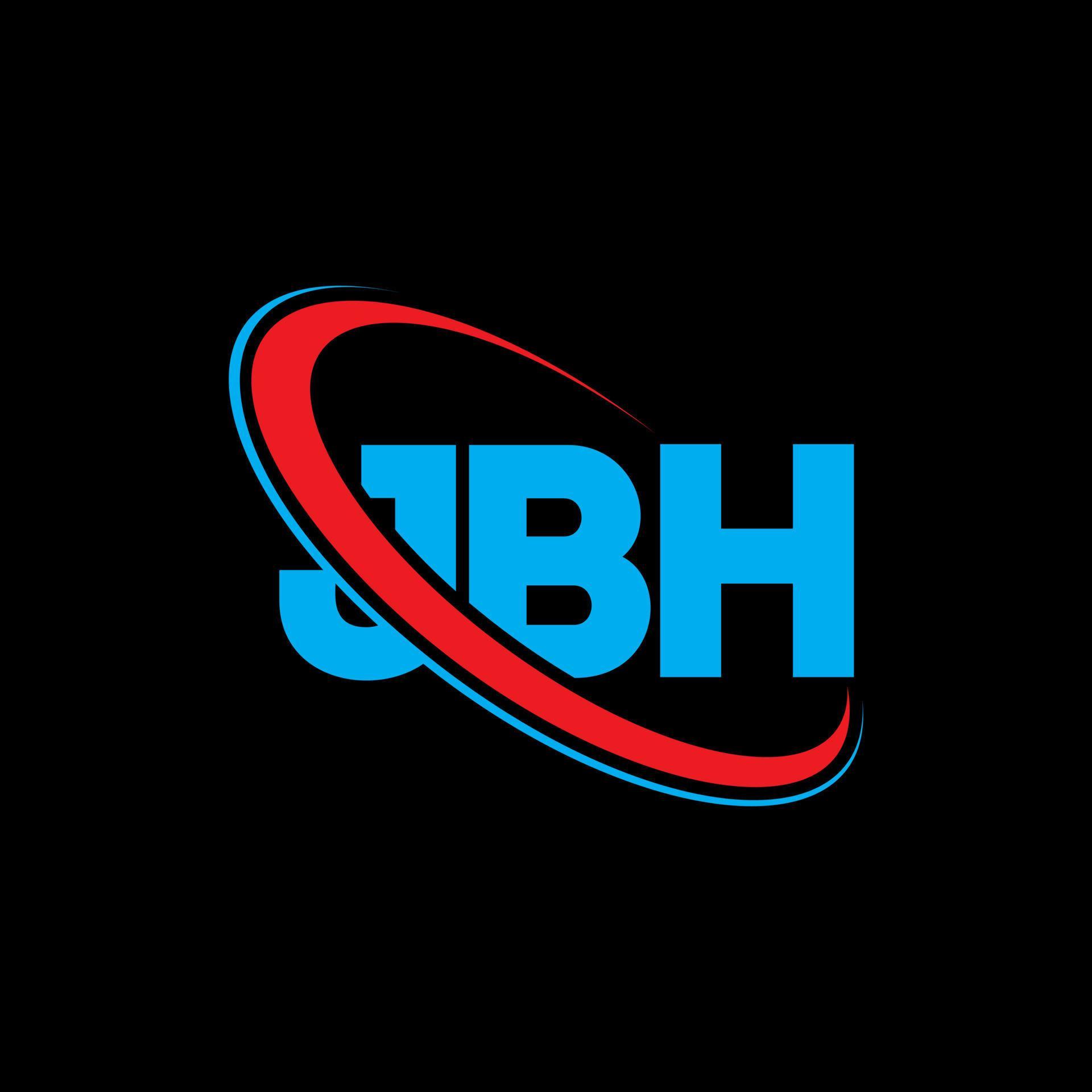 JBH logo. JBH letter. JBH letter logo design. Initials JBH logo linked with circle and uppercase ...