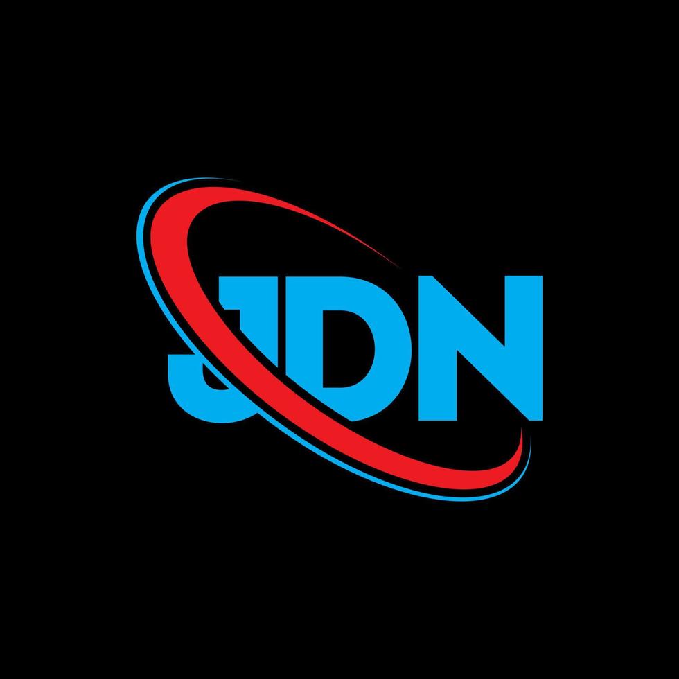 JDN logo. JDN letter. JDN letter logo design. Initials JDN logo linked with circle and uppercase ...
