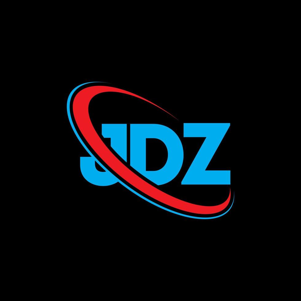 JDZ logo. JDZ letter. JDZ letter logo design. Initials JDZ logo linked with circle and uppercase ...