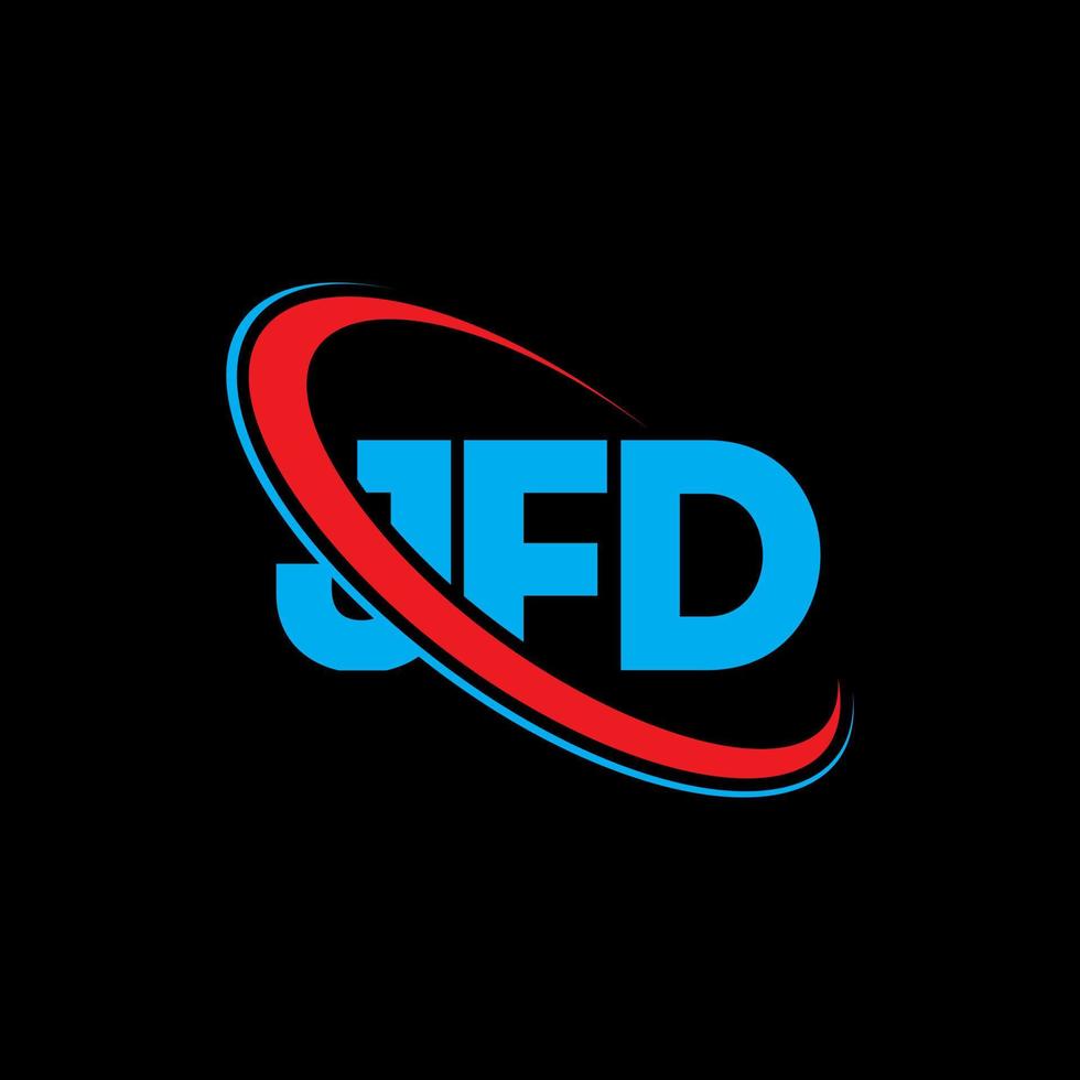 logotipo jfd. carta jfd. diseño del logotipo de la letra jfd. Logotipo de iniciales jfd ...