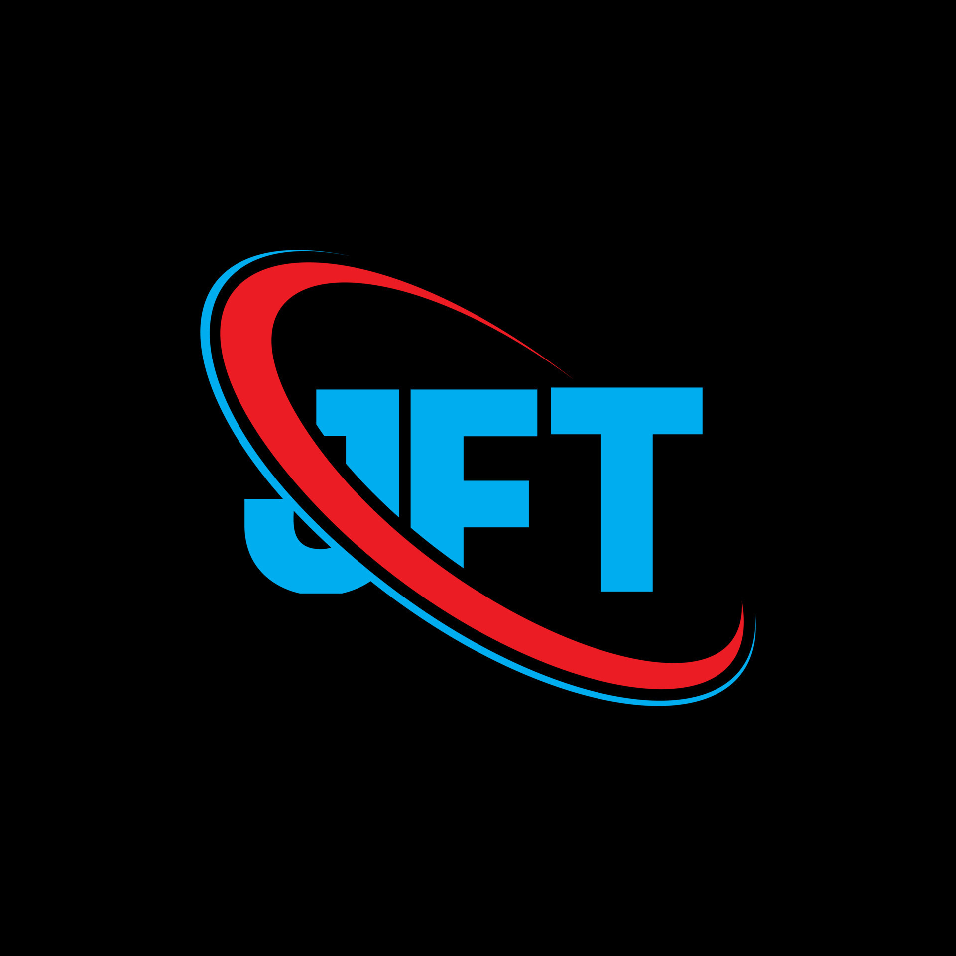 logotipo jft. carta jft. diseño del logotipo de la letra jft. Logotipo de iniciales jft ...