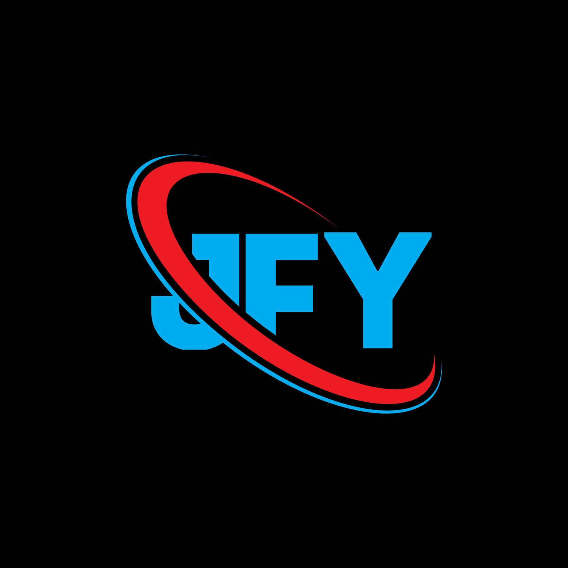 logotipo de jfy. carta jfy. diseño del logotipo de la letra jfy. logotipo de las iniciales jfy ...