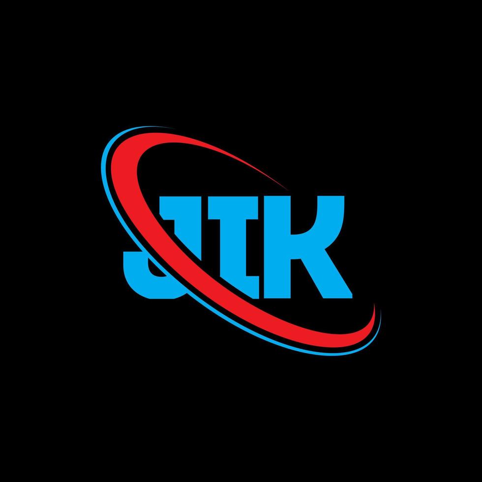 logotipo de jik. carta jik. diseño de logotipo de letra jik. logotipo de iniciales jik vinculado ...