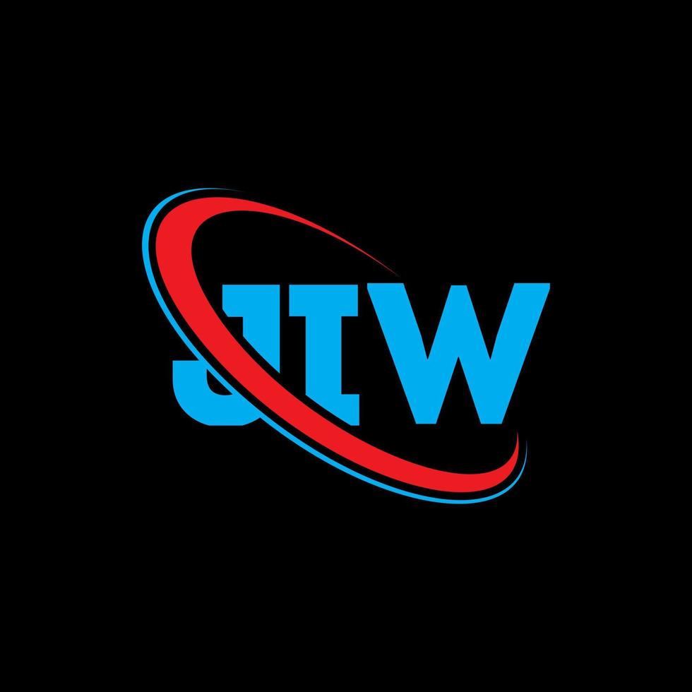JIW logo. JIW letter. JIW letter logo design. Initials JIW logo linked with circle and uppercase ...