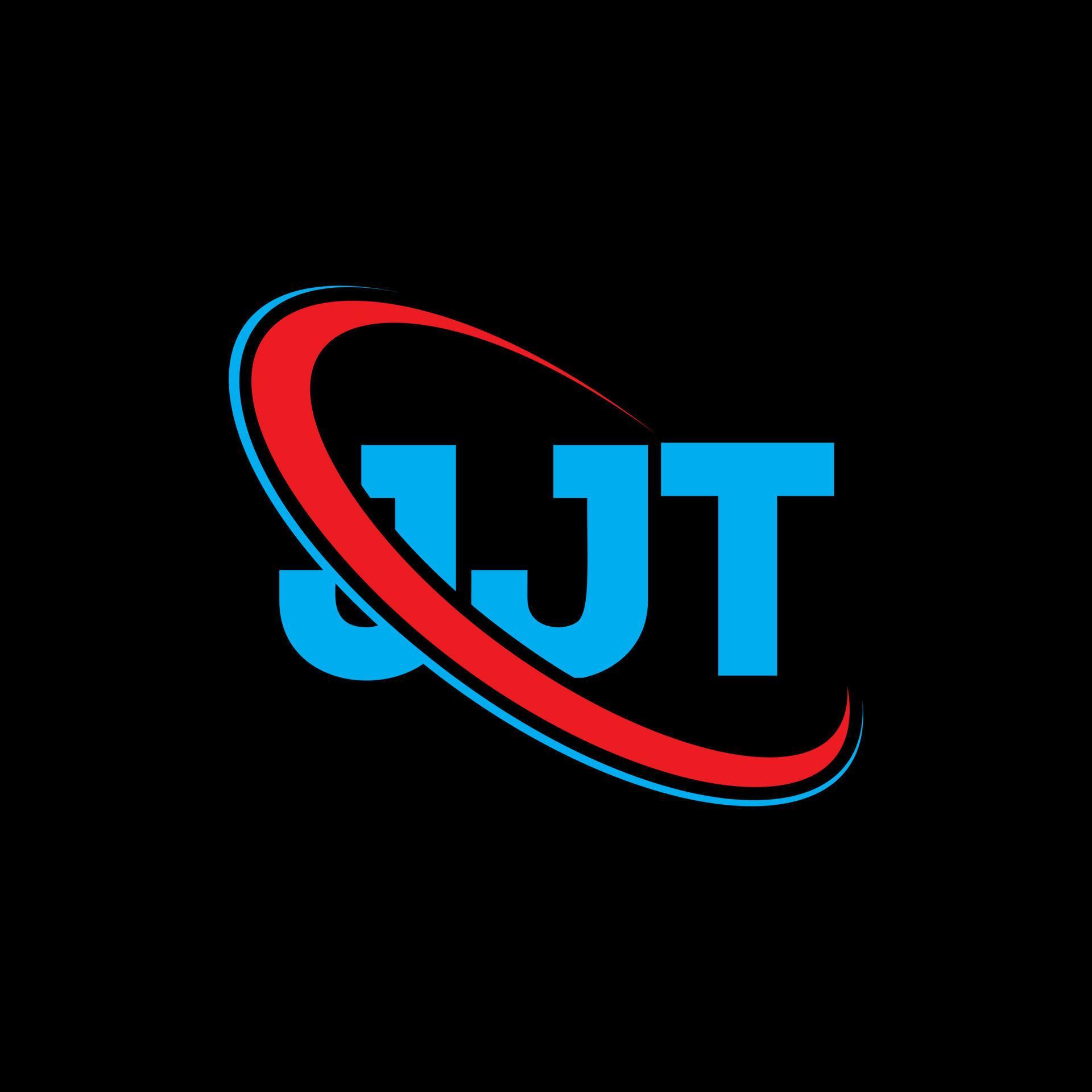 JJT logo. JJT letter. JJT letter logo design. Initials JJT logo linked with circle and uppercase ...