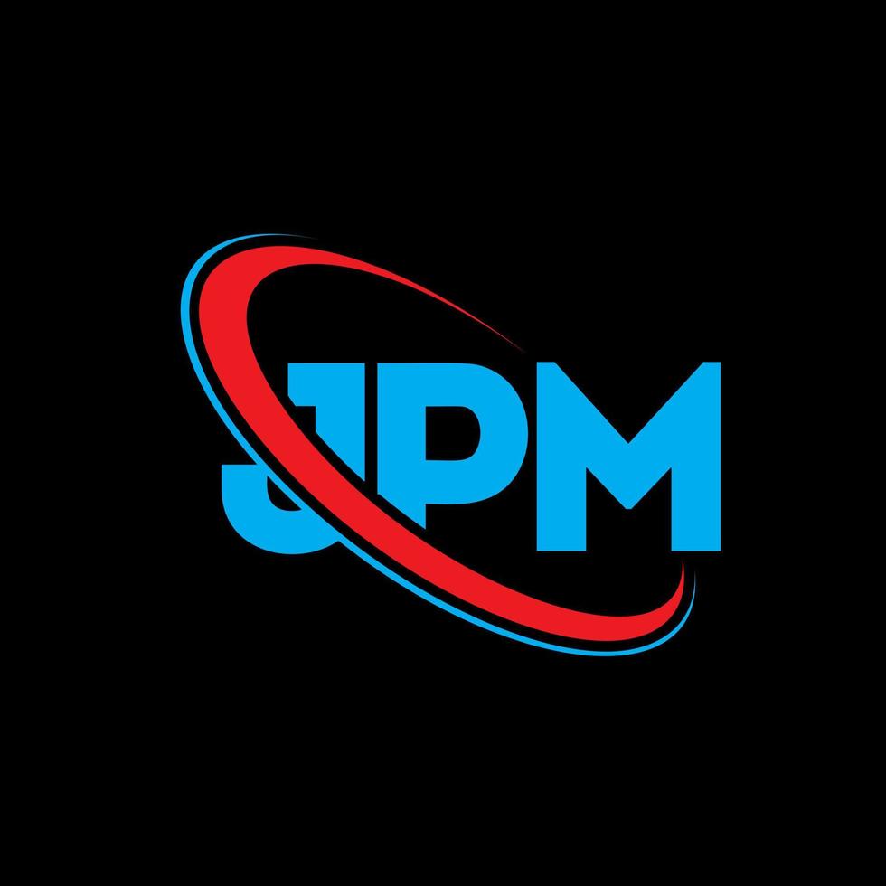 JPM logo. JPM letter. JPM letter logo design. Initials JPM logo linked with circle and uppercase ...