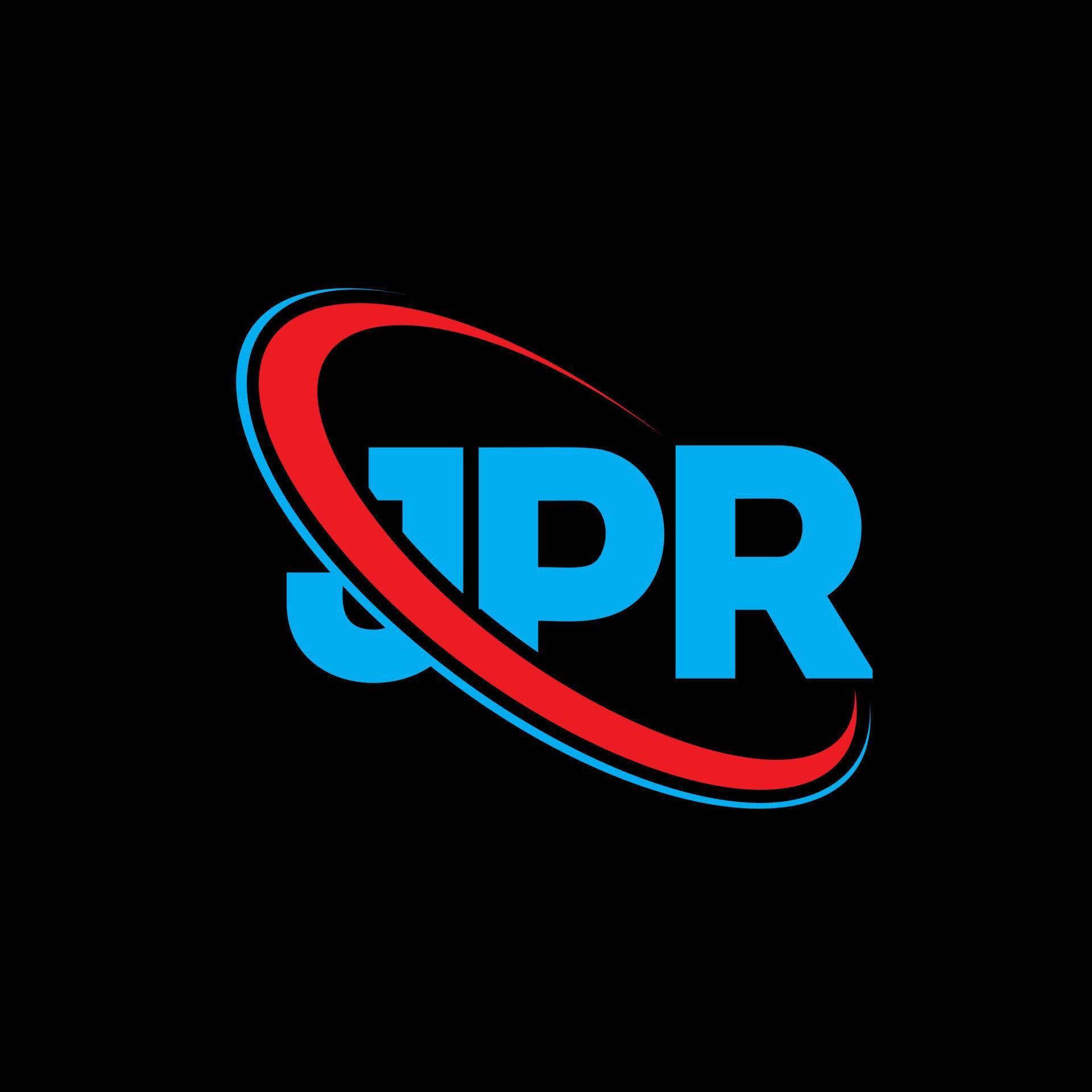 logotipo jpr. carta jpr. diseño del logotipo de la letra jpr. logotipo de las iniciales jpr ...