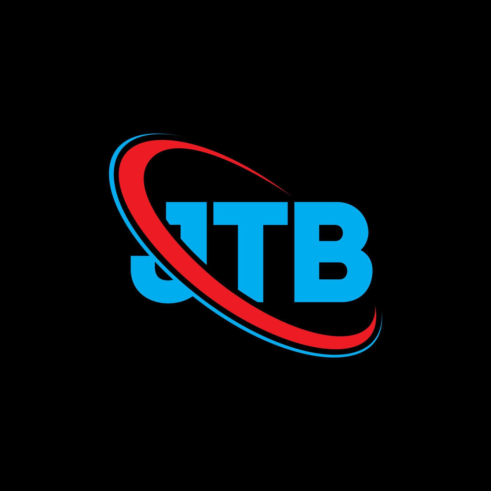 JTB logo. JTB letter. JTB letter logo design. Initials JTB logo linked with circle and uppercase ...