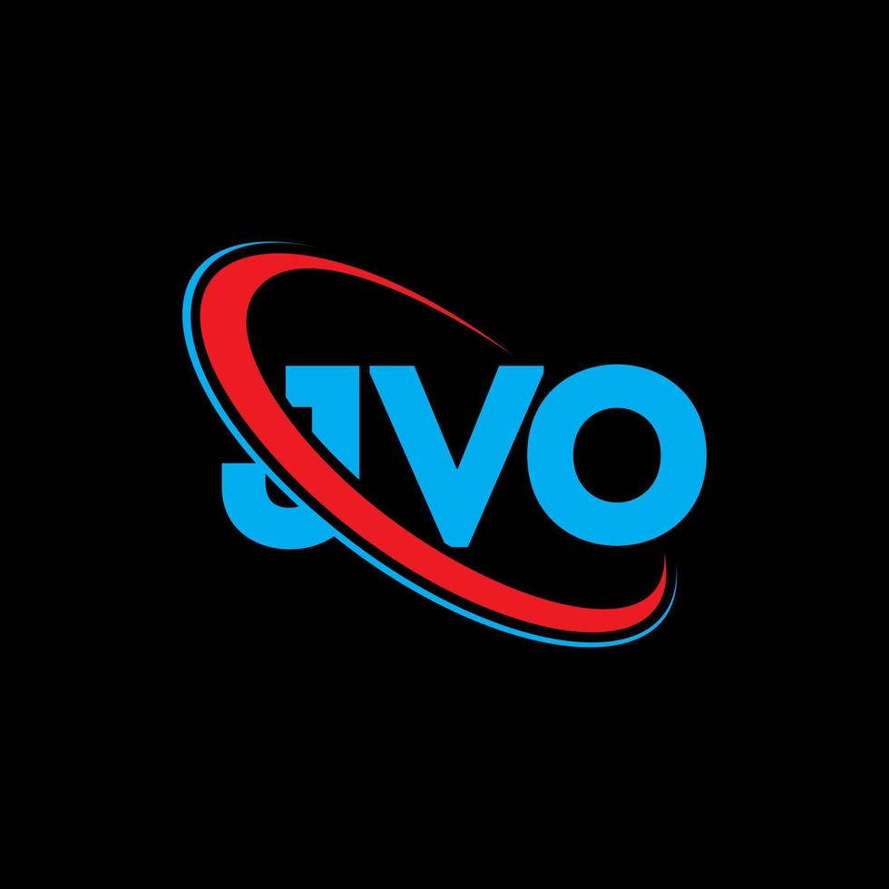 logotipo de jvo. carta jvo. diseño del logotipo de la letra jvo. logotipo de las iniciales jvo ...