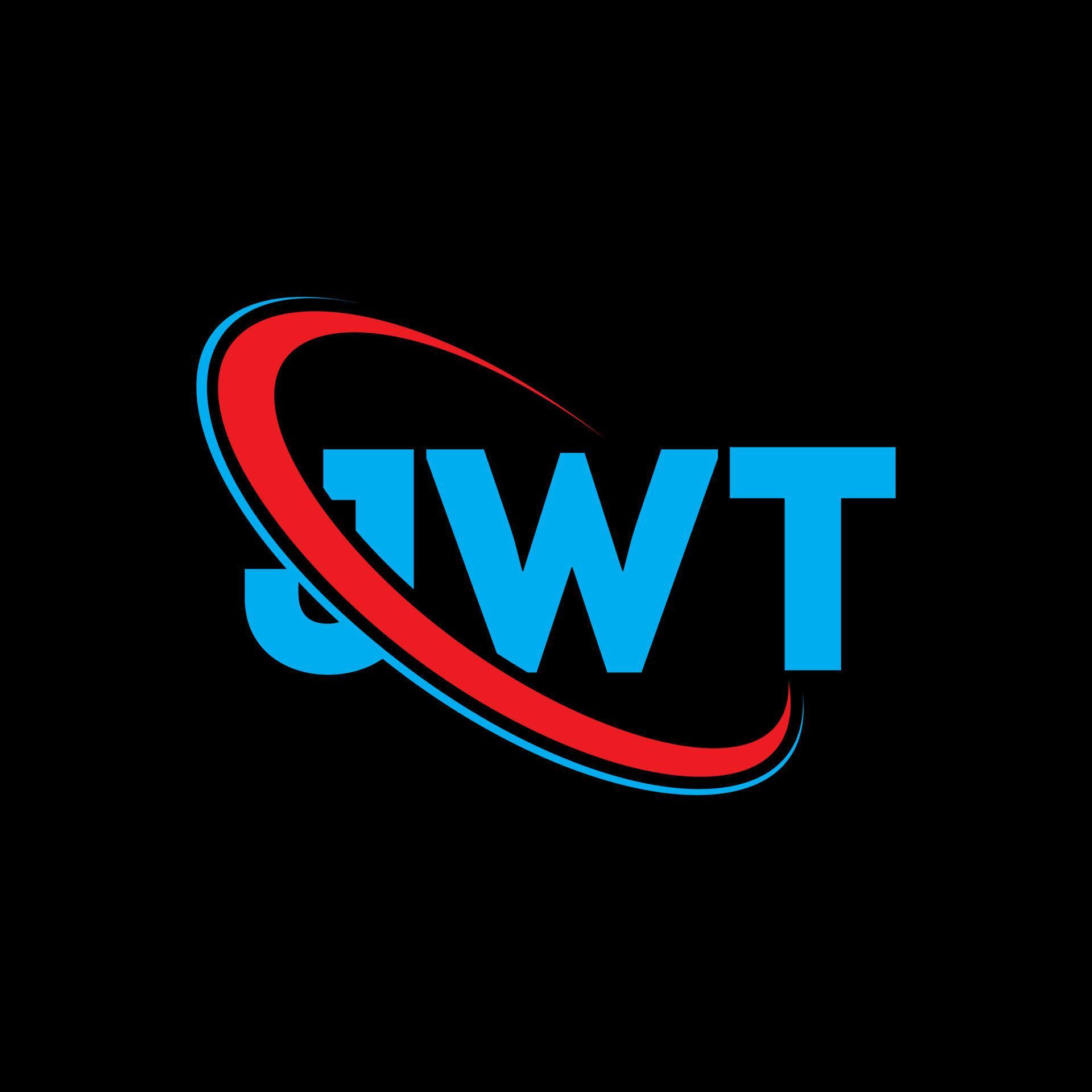 JWT logo. JWT letter. JWT letter logo design. Initials JWT logo linked with circle and uppercase ...