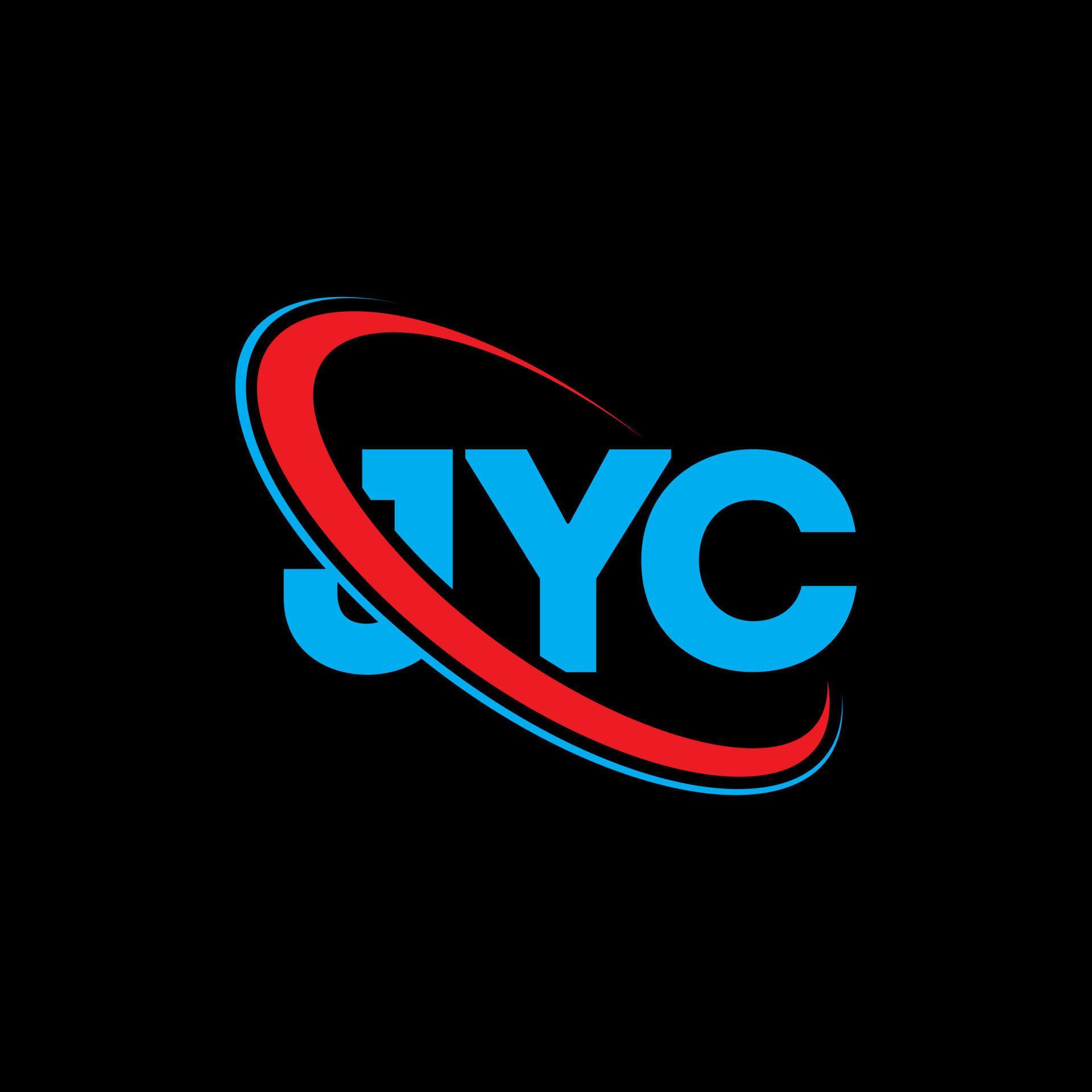 JYC logo. JYC letter. JYC letter logo design. Initials JYC logo linked with circle and uppercase ...