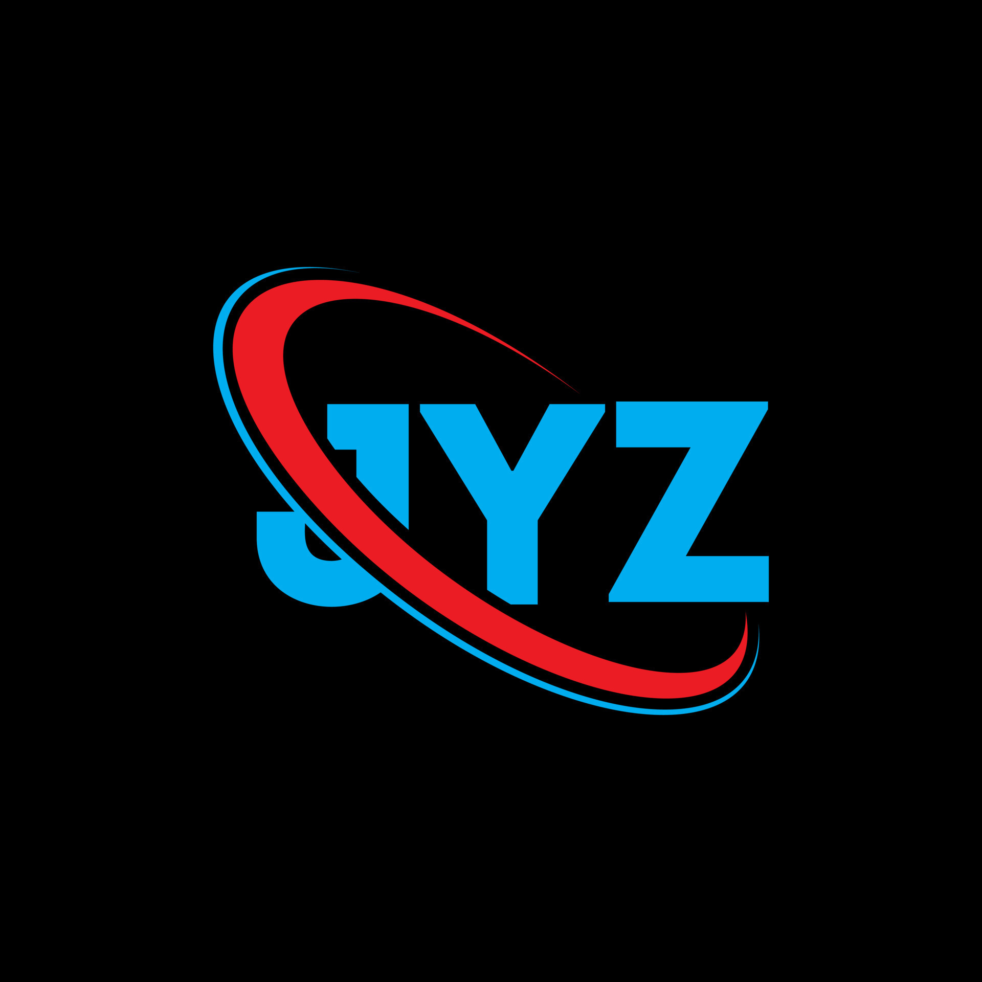 JYZ logo. JYZ letter. JYZ letter logo design. Initials JYZ logo linked ...