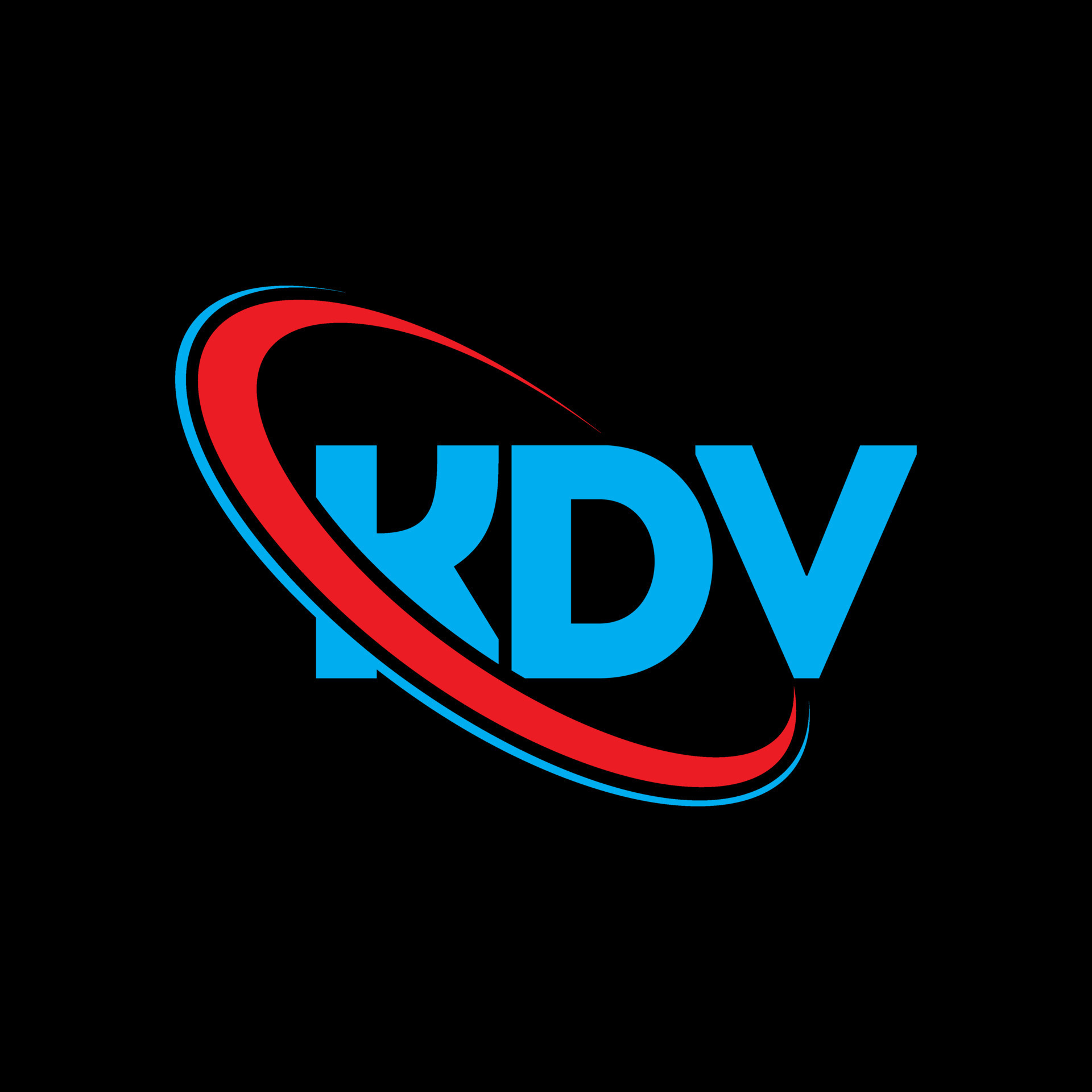 KDV logo. KDV letter. KDV letter logo design. Initials KDV logo linked ...
