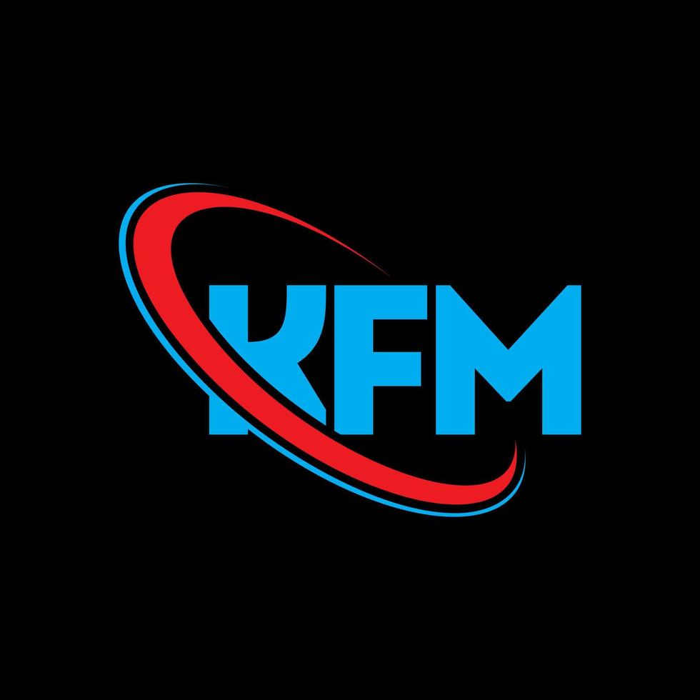logotipo de kfm. carta kfm. diseño del logotipo de la letra kfm. iniciales del logotipo de kfm ...