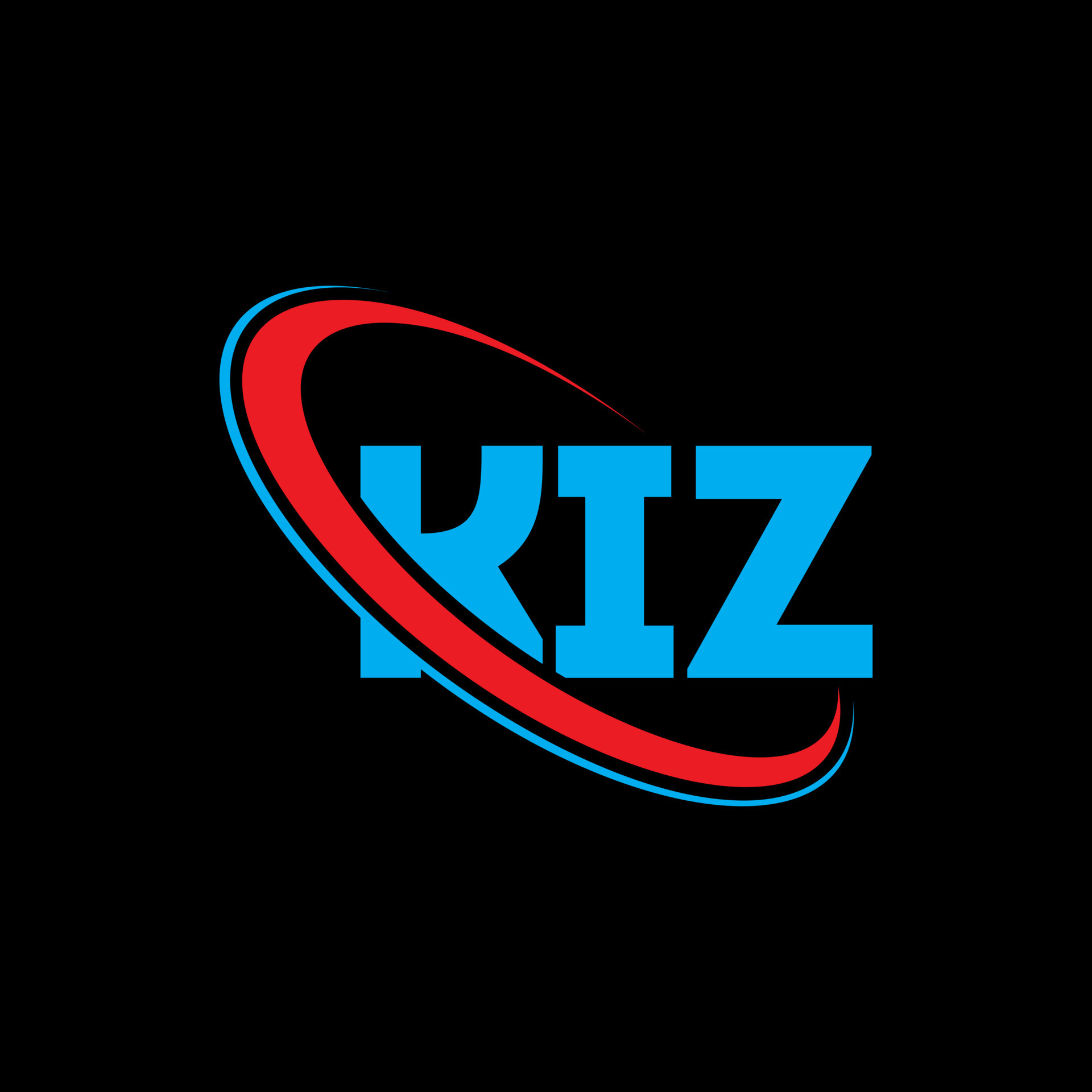 logotipo de kiz. carta kiz. diseño del logotipo de la letra kiz. logotipo de kiz iniciales ...