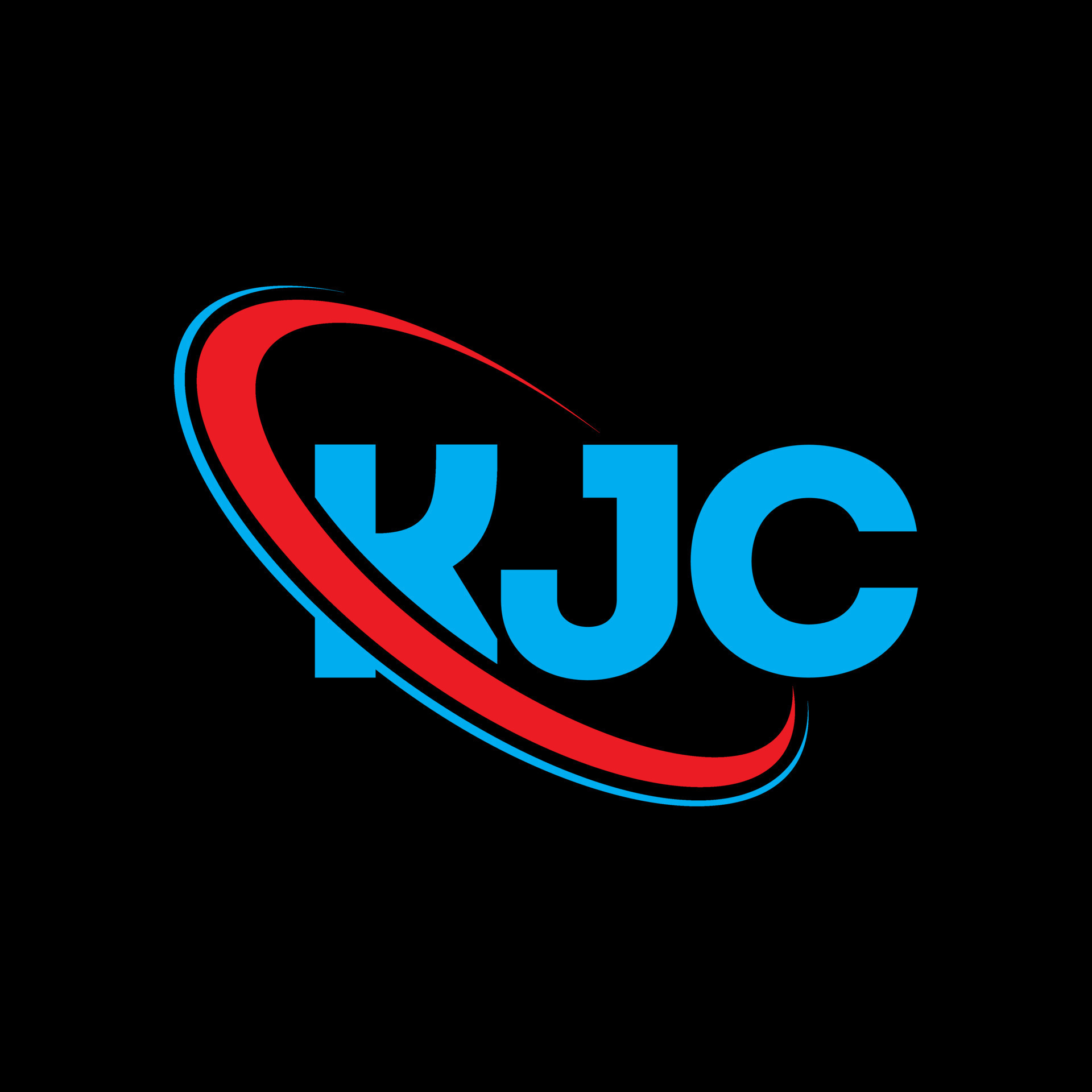 KJC logo. KJC letter. KJC letter logo design. Initials KJC logo linked with circle and uppercase ...