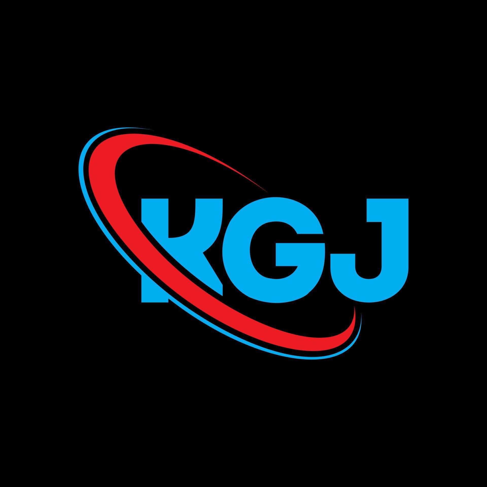 KGJ logo. KGJ letter. KGJ letter logo design. Initials KGJ logo linked with circle and uppercase ...