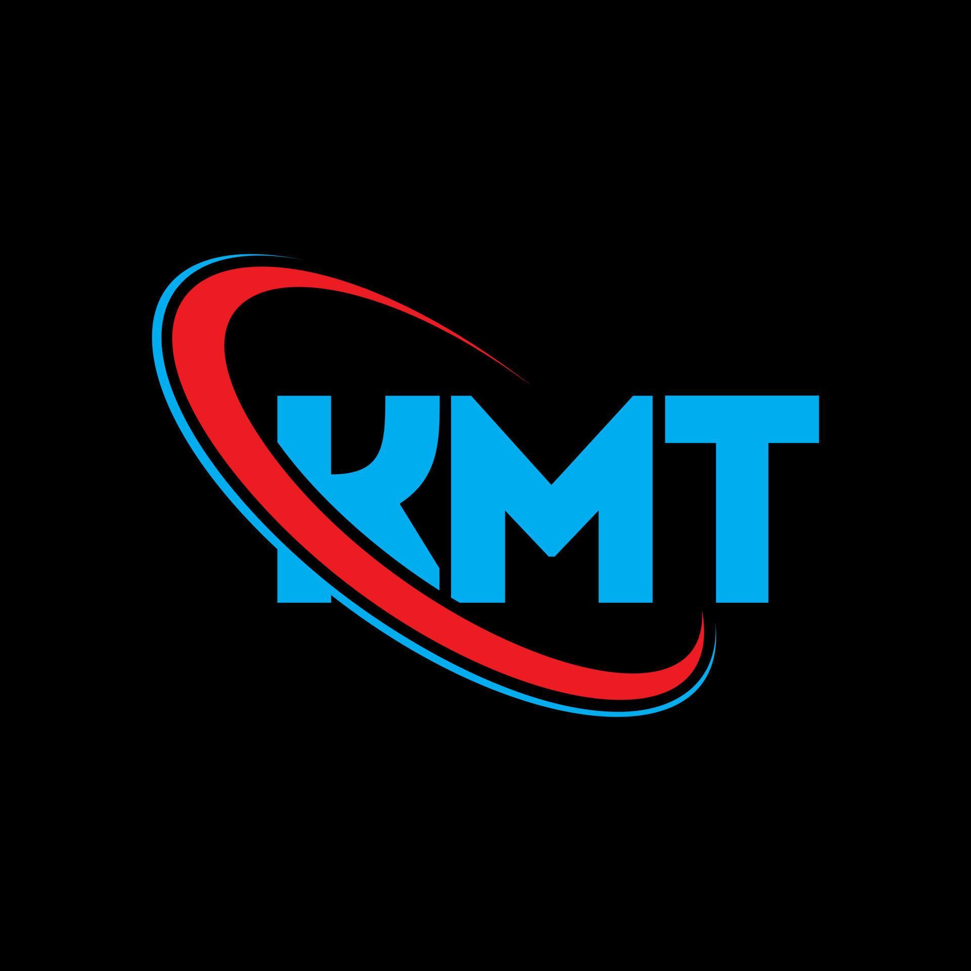 logotipo de kmt. letra kmt. diseño del logotipo de la letra kmt. logotipo de las iniciales kmt ...