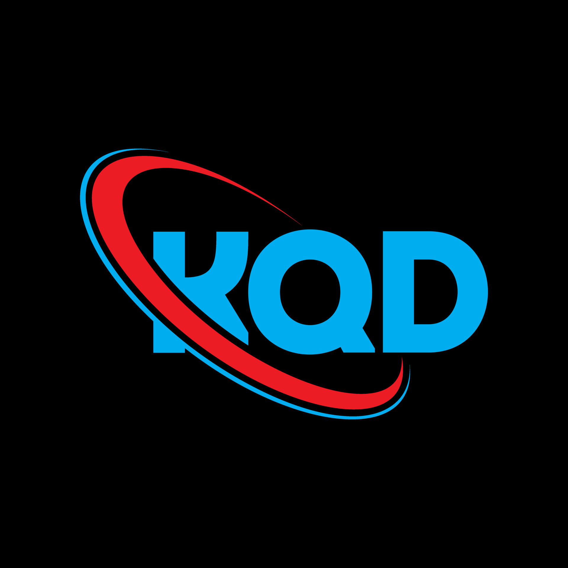 KQD logo. KQD letter. KQD letter logo design. Initials KQD logo linked with circle and uppercase ...