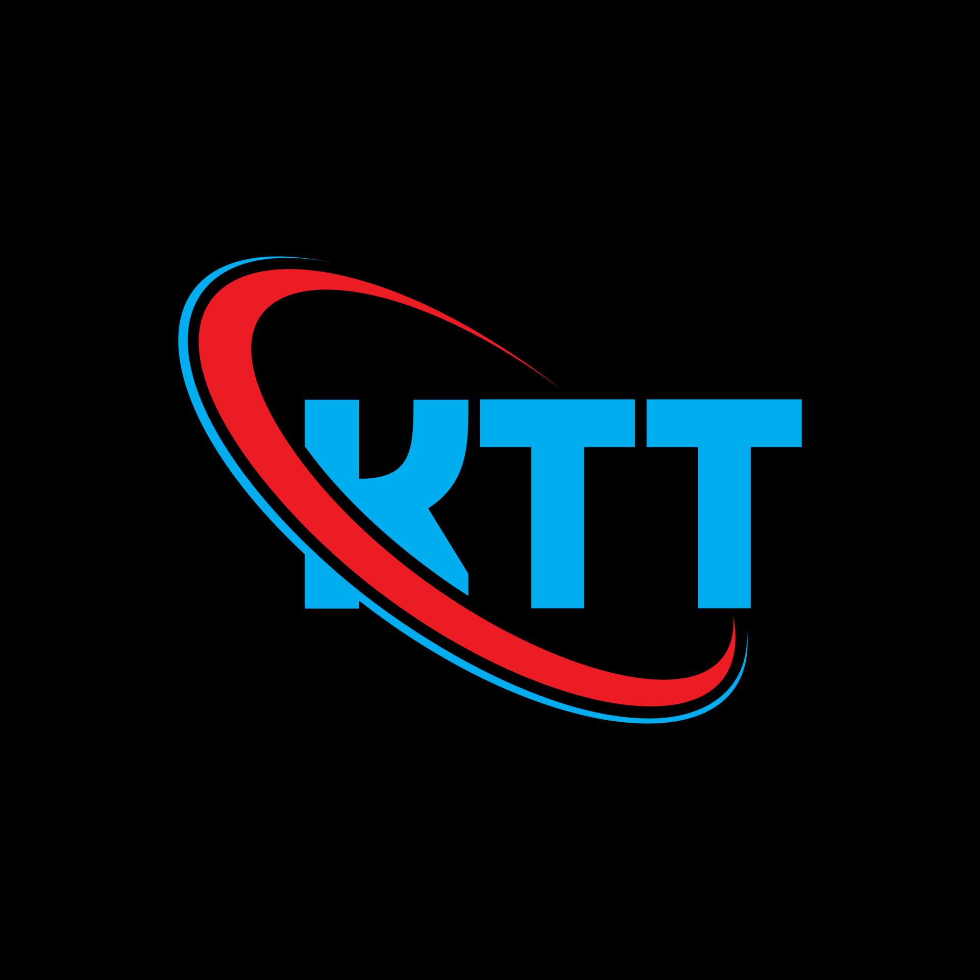 Logotipo De Ktt Letra Kt Diseño Del Logotipo De La Letra Ktt