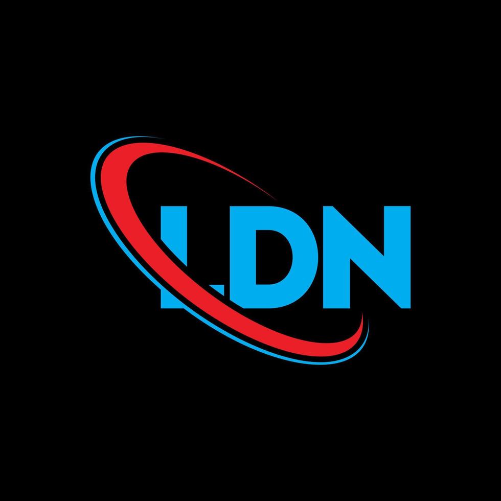 LDN logo. LDN letter. LDN letter logo design. Initials LDN logo linked ...