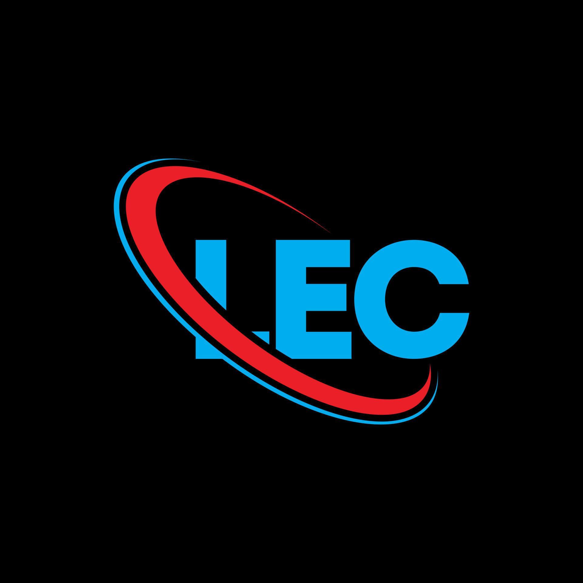 LEC logo. LEC letter. LEC letter logo design. Initials LEC logo linked with circle and uppercase ...