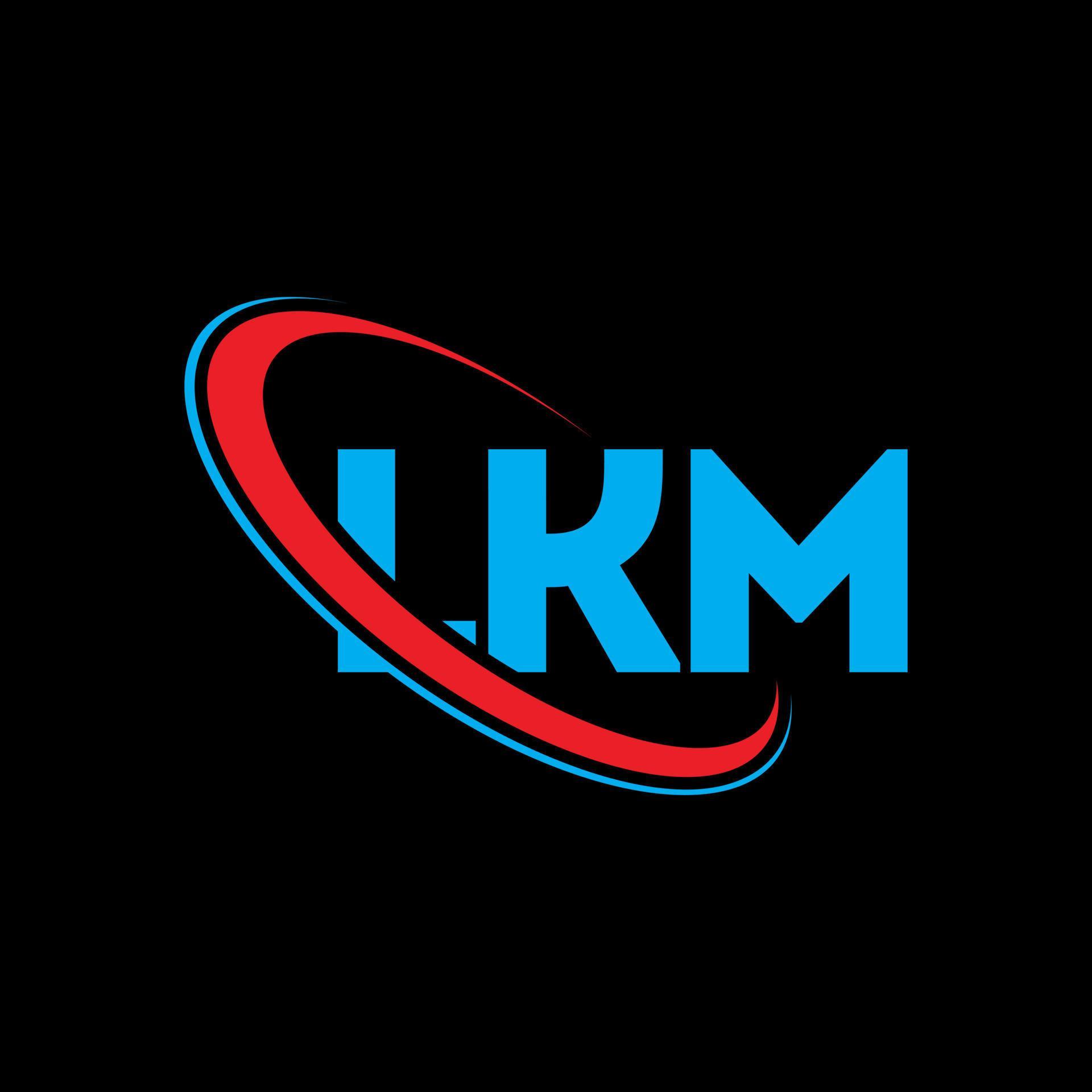 LKM logo. LKM letter. LKM letter logo design. Initials LKM logo linked ...