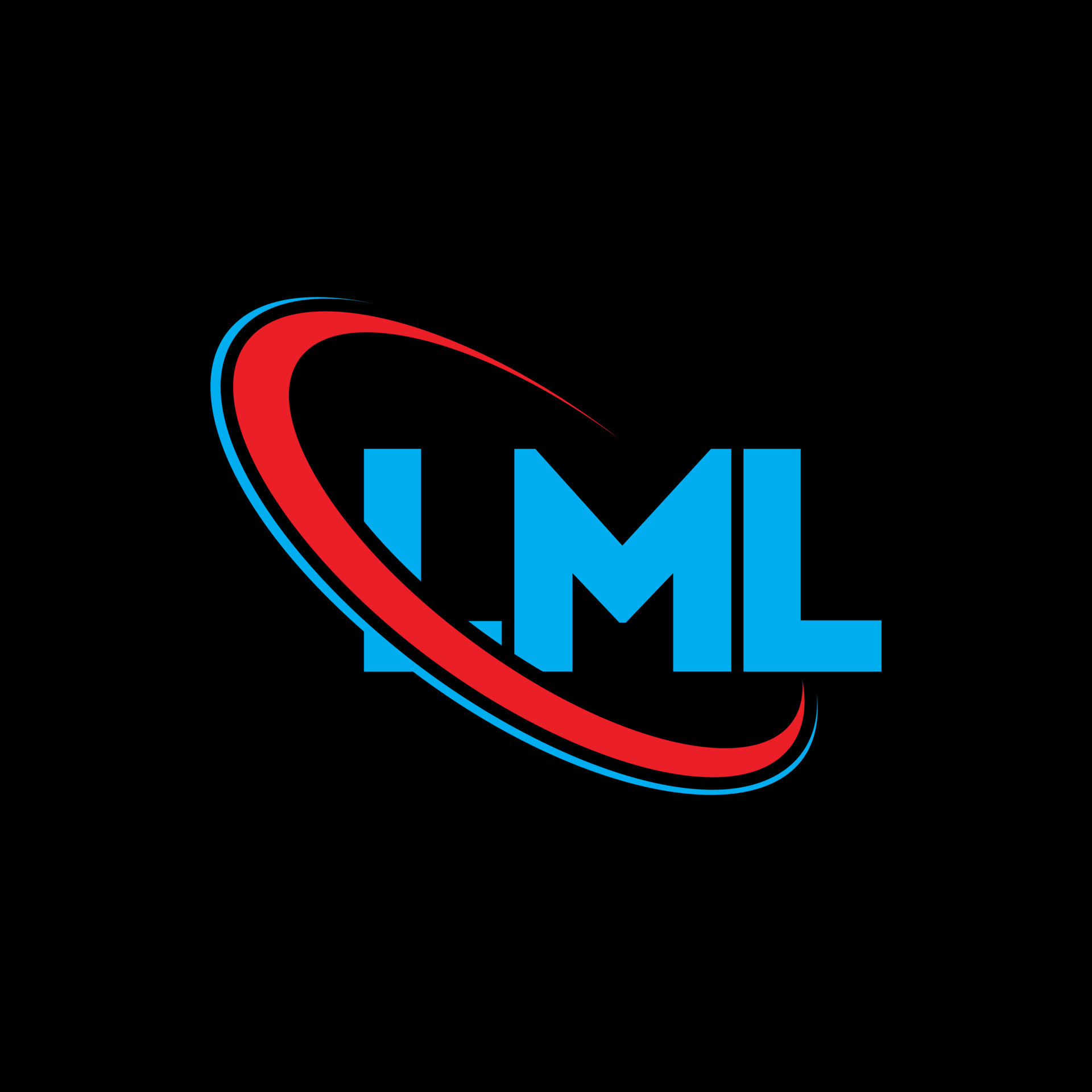 logotipo de lml. letra lml. diseño de logotipo de letra lml. logotipo de iniciales lml vinculado ...