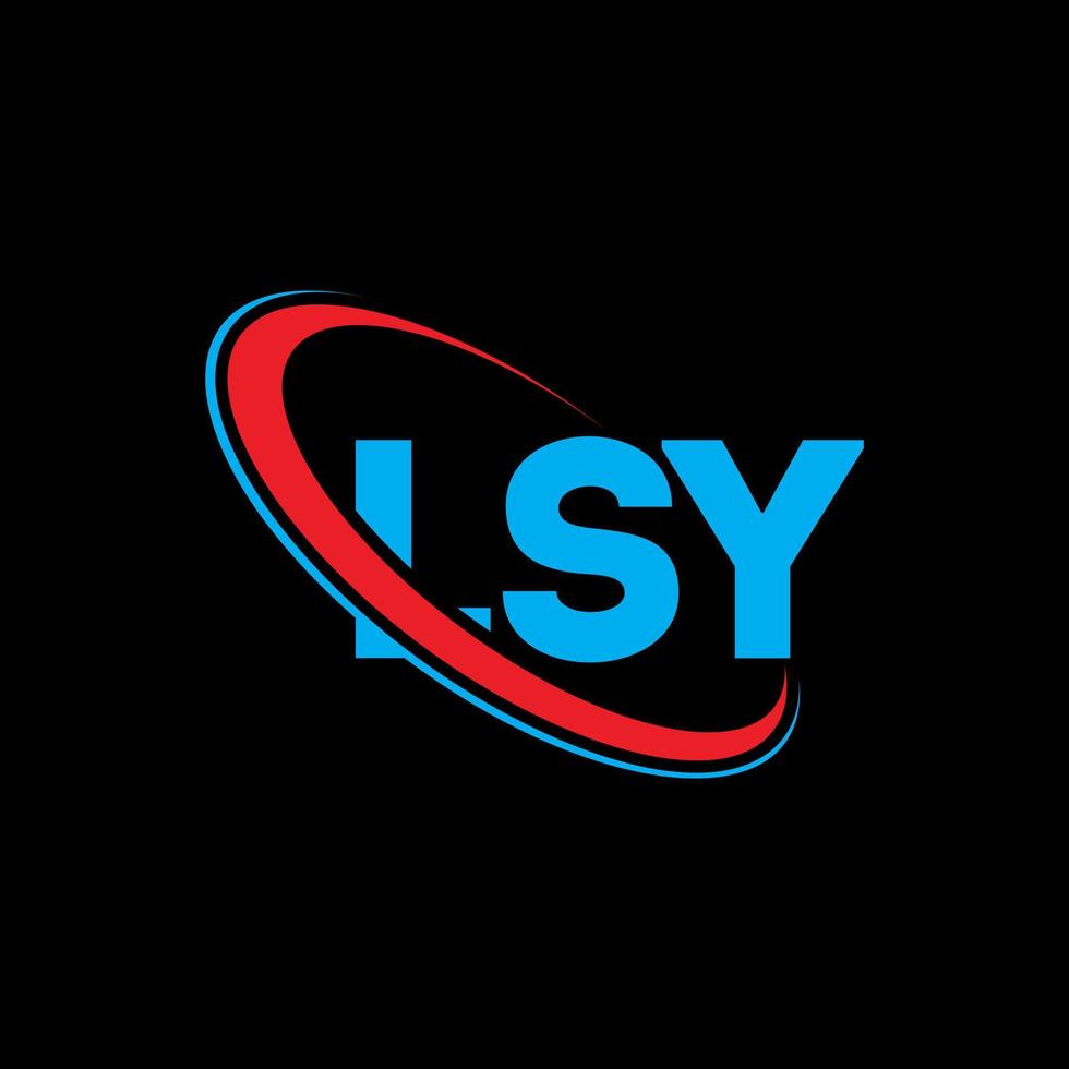 LSY logo. LSY letter. LSY letter logo design. Initials LSY logo linked with circle and uppercase ...
