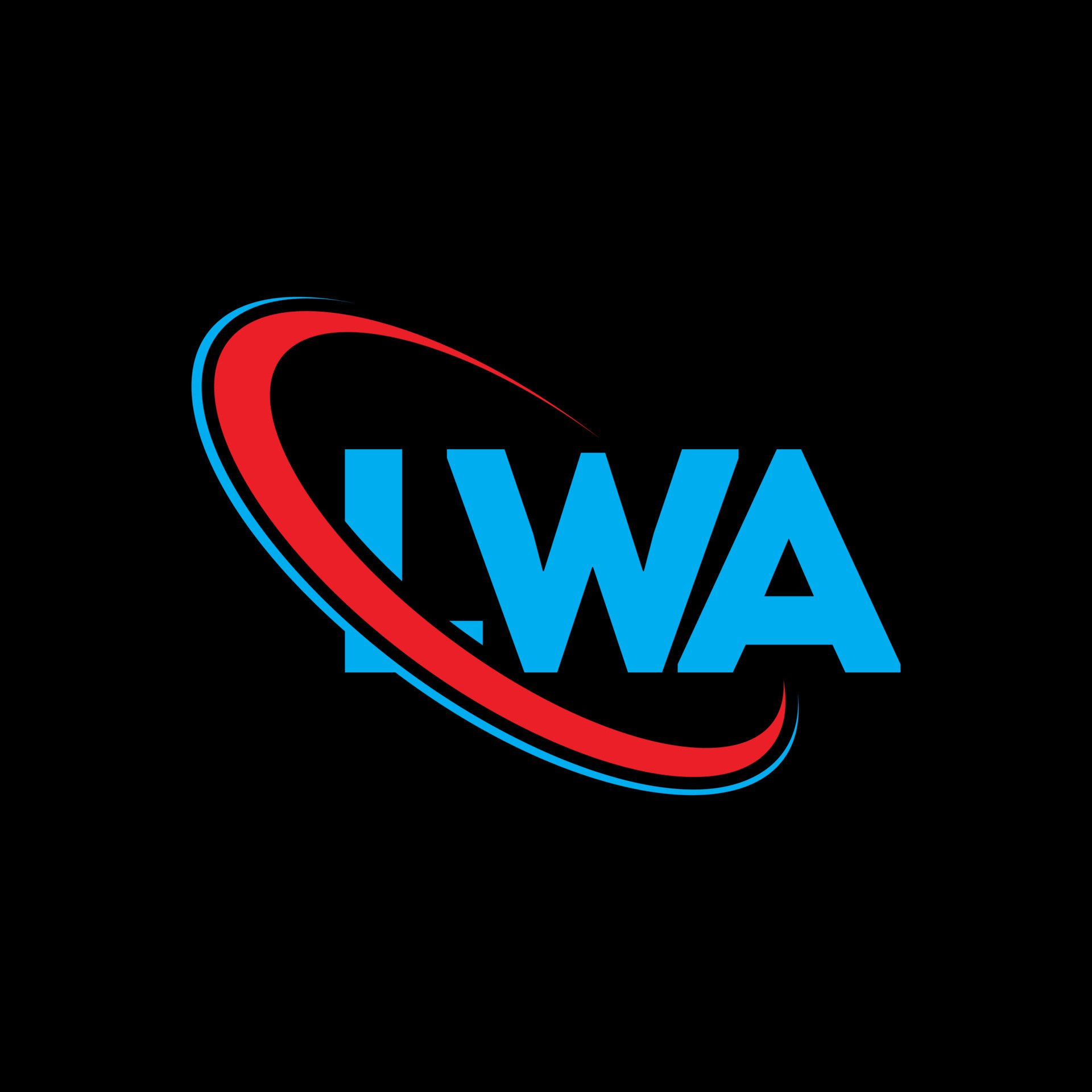 logotipo de lwa. letra lwa. diseño del logotipo de la letra lwa. logotipo de las iniciales lwa ...