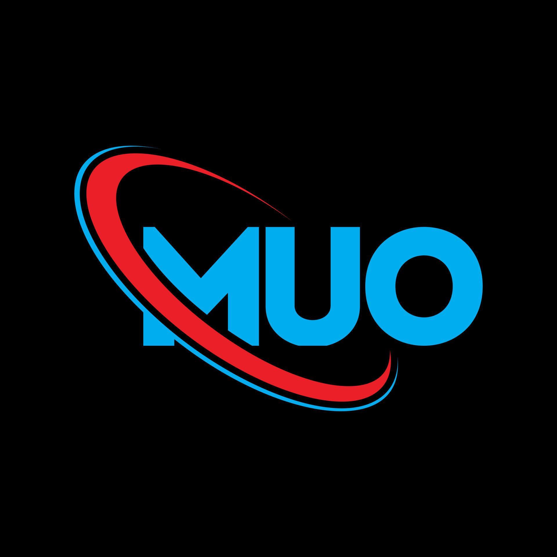MUO logo. MUO letter. MUO letter logo design. Initials MUO logo linked ...
