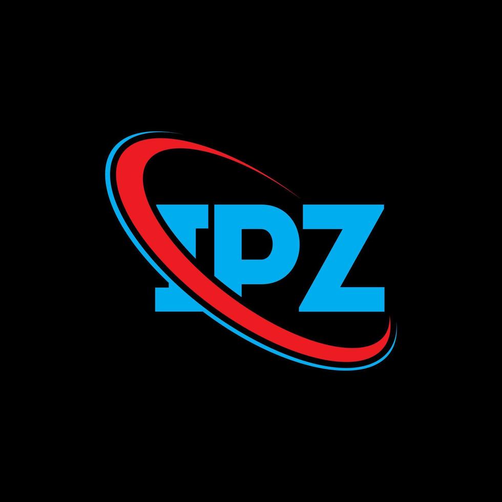 logotipo de ipz. letra ipz. diseño del logotipo de la letra ipz. logotipo de iniciales ipz ...