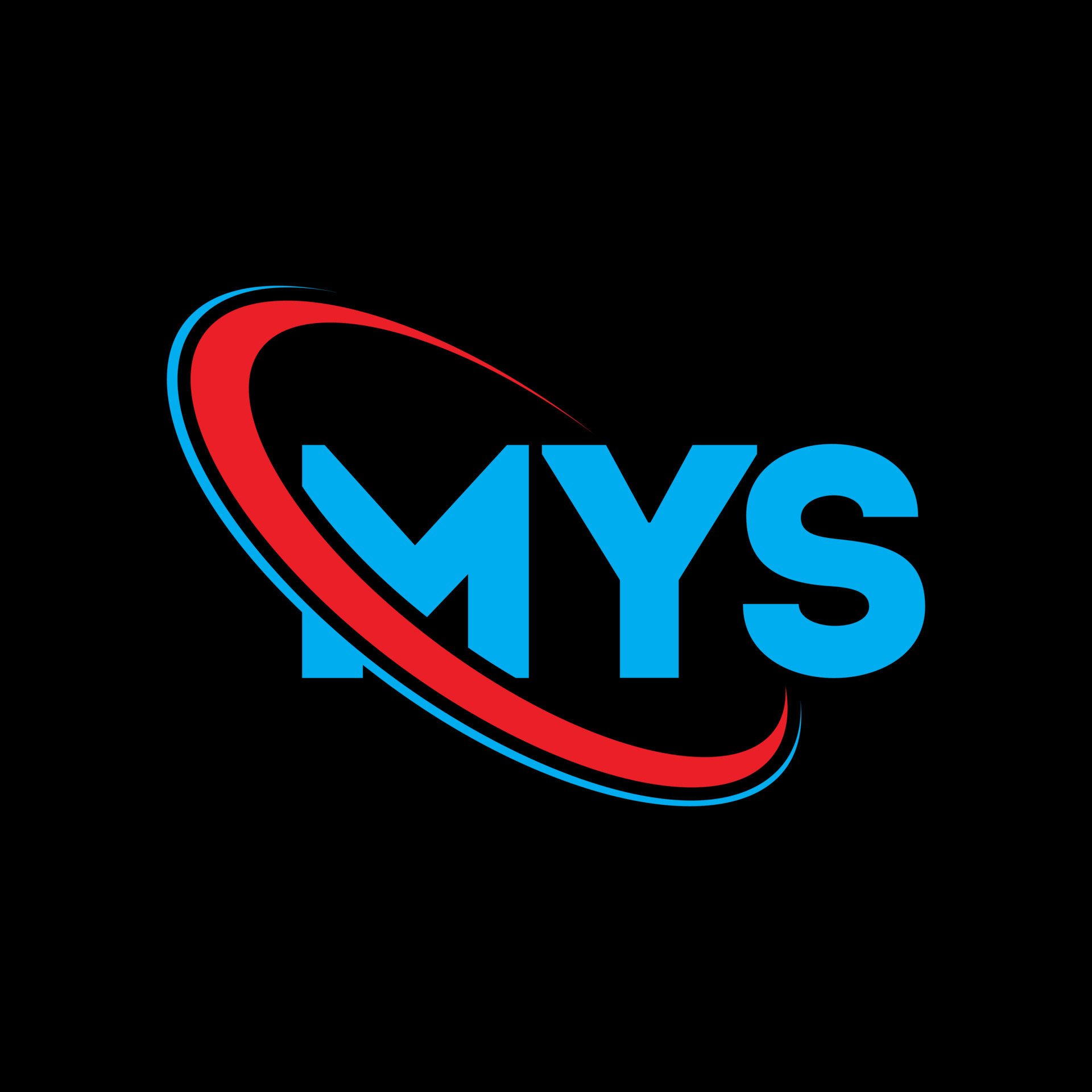 mi logo. mi carta. diseño del logotipo de la letra mys. logotipo de mys iniciales vinculado con ...