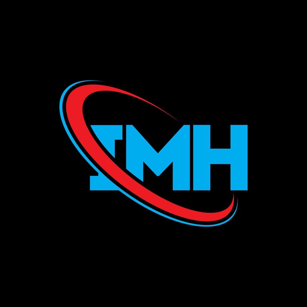 IMH logo. IMH letter. IMH letter logo design. Initials IMH logo linked with circle and uppercase ...